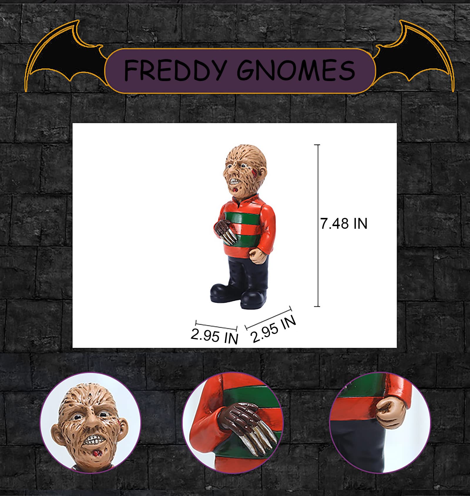 Snapklik.com : Nezababy Horror Movie Garden Gnomes Decoration Outdoor ...