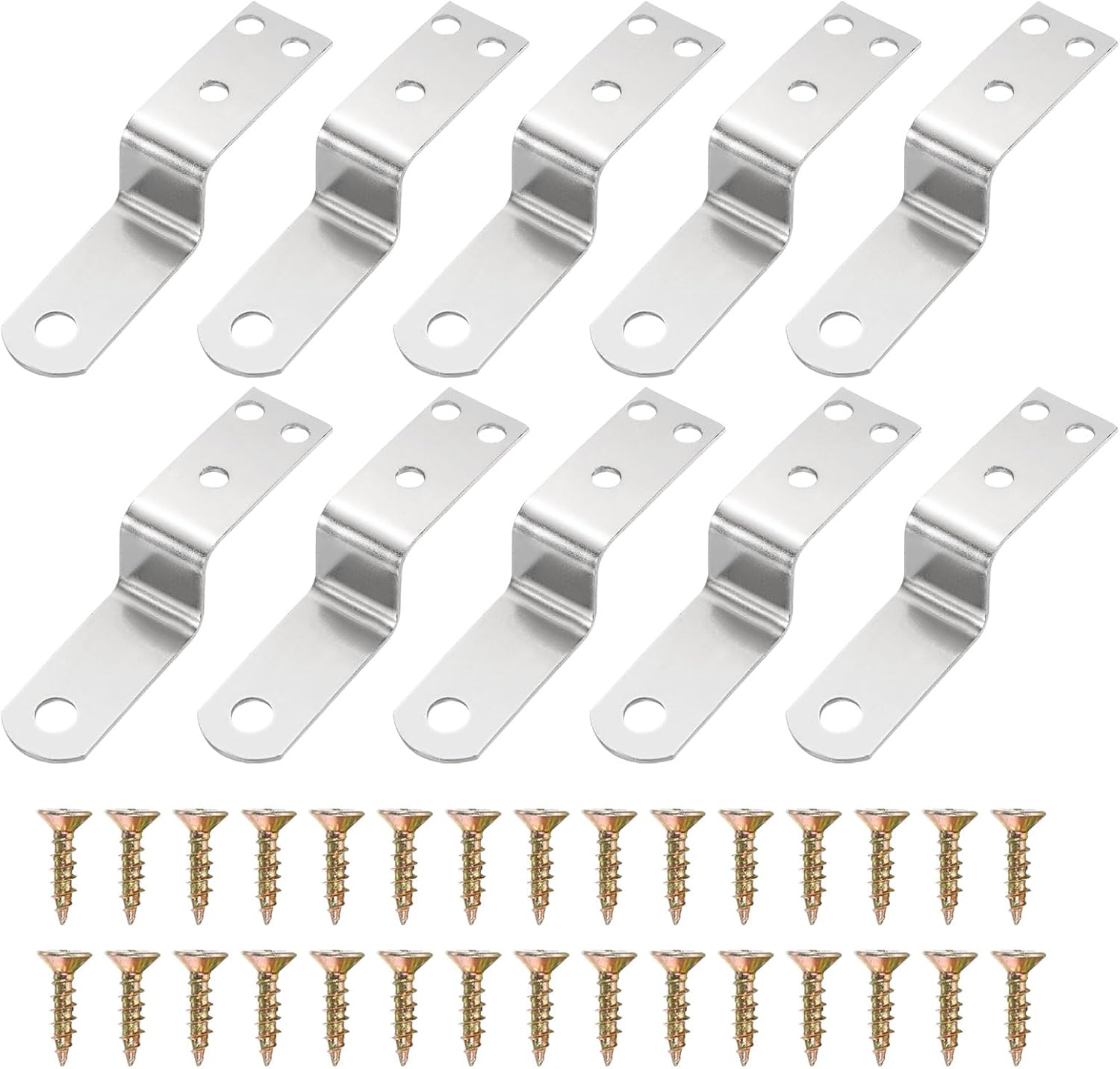 Amazon.com: uxcell 15 Pcs Z Shape Corner Bracket, 0.7 Inch Right Angle ...