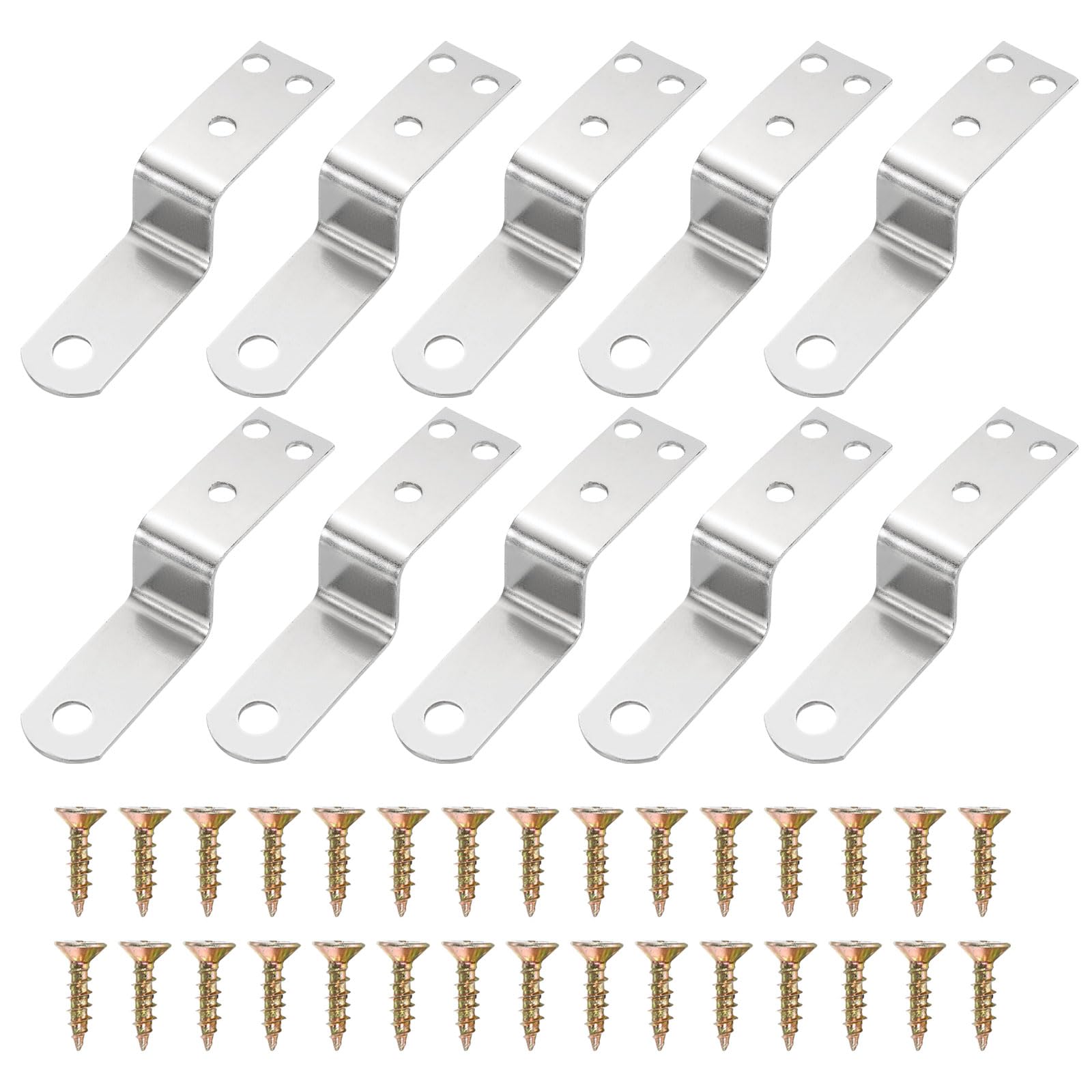 Amazon.com: uxcell 20 Pcs Z Shape Corner Bracket, 0.7 Inch Right Angle ...