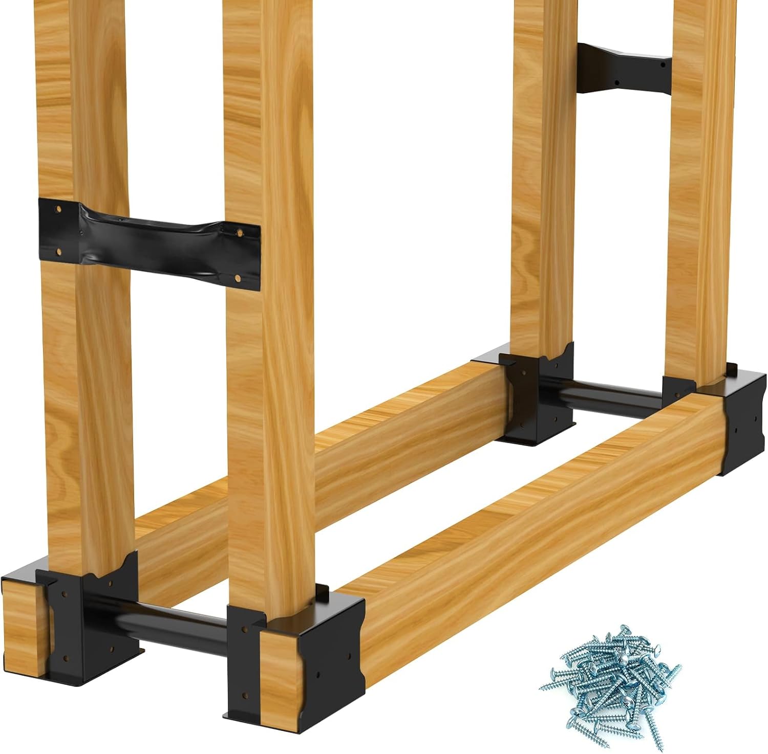 Amazon.com : Fioracl Firewood Rack Outdoor, Firewood Storage Rack ...