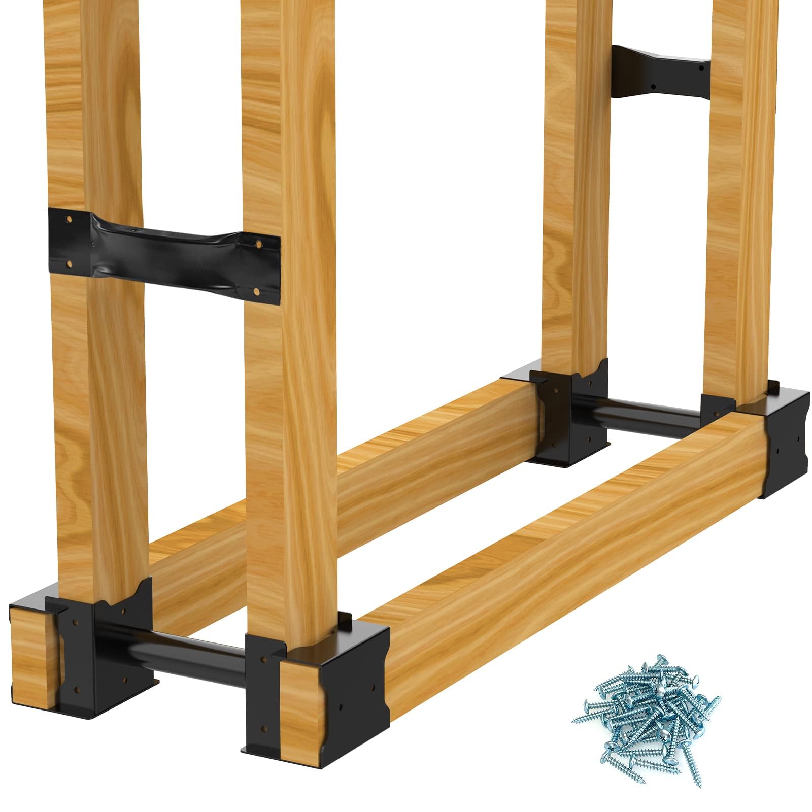 Snapklik.com : Fioracl Firewood Rack Outdoor, Firewood Storage Rack ...
