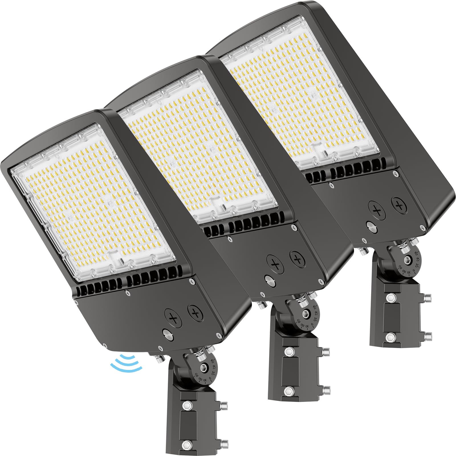 HYPERLITE 200W LED Parking Lot Light UL Listed, 3Pack 30000LM Dusk to ...
