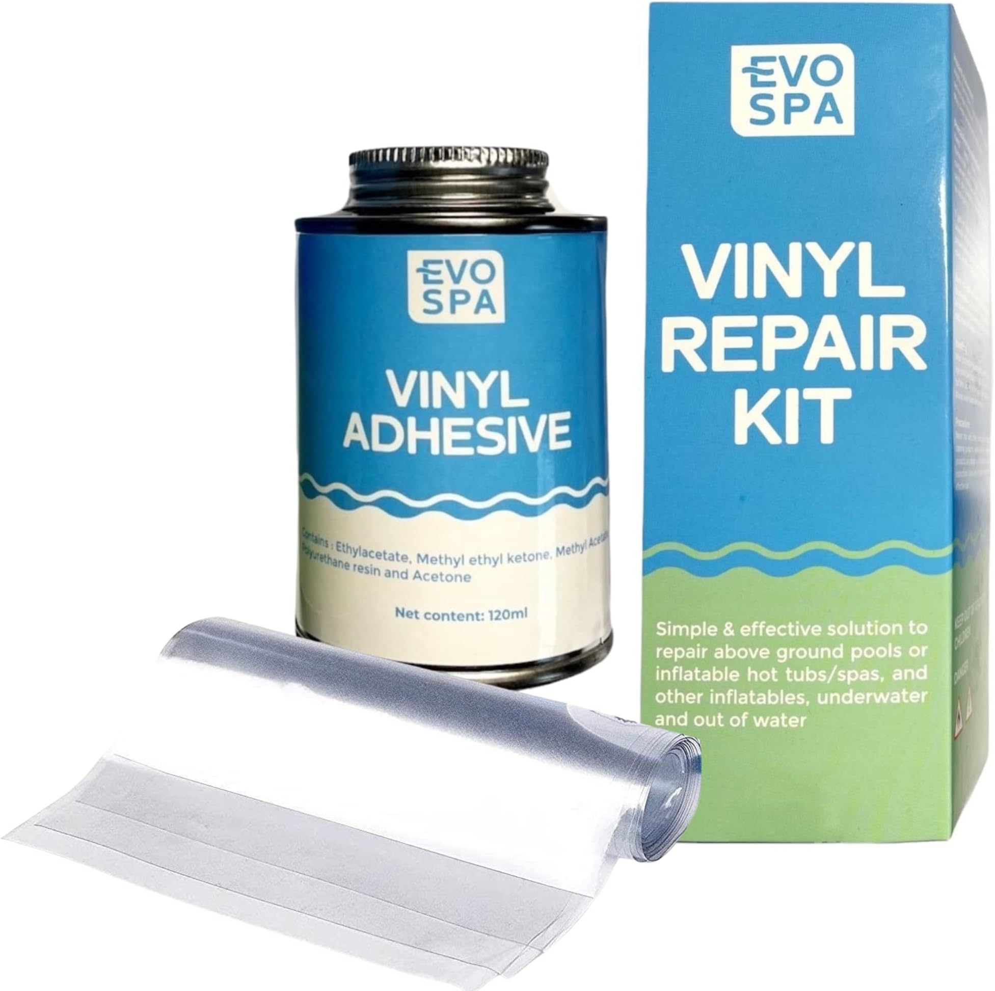 Stormsure PVC and Vinyl Repair Kit for Inflatables, Airbed, Hot Tubs ...