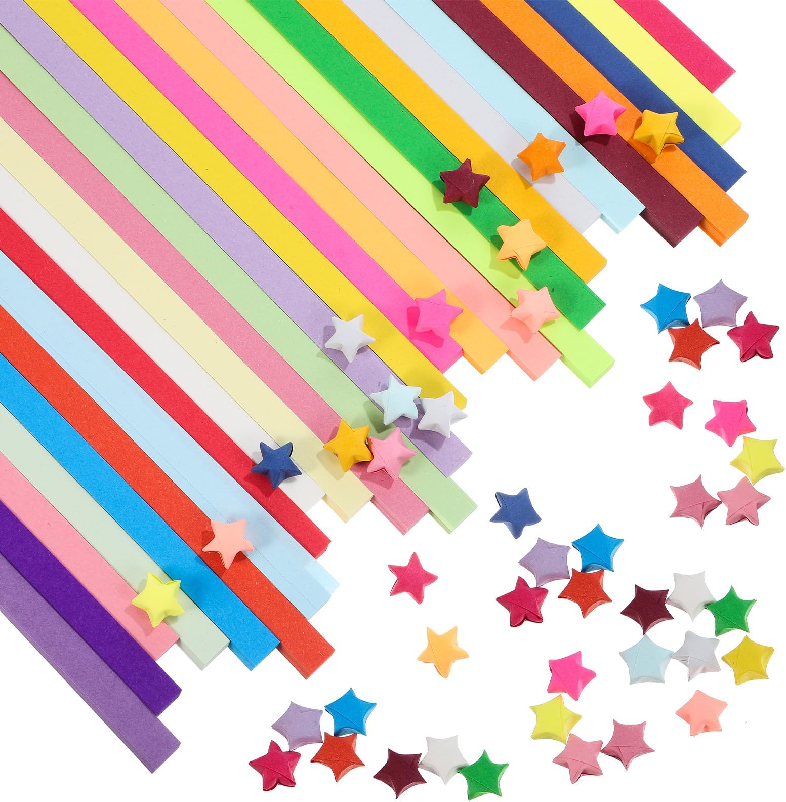 Amasawa 2060 Sheets Sided Stars Origami Paper, Stars Folding Paper, DIY ...