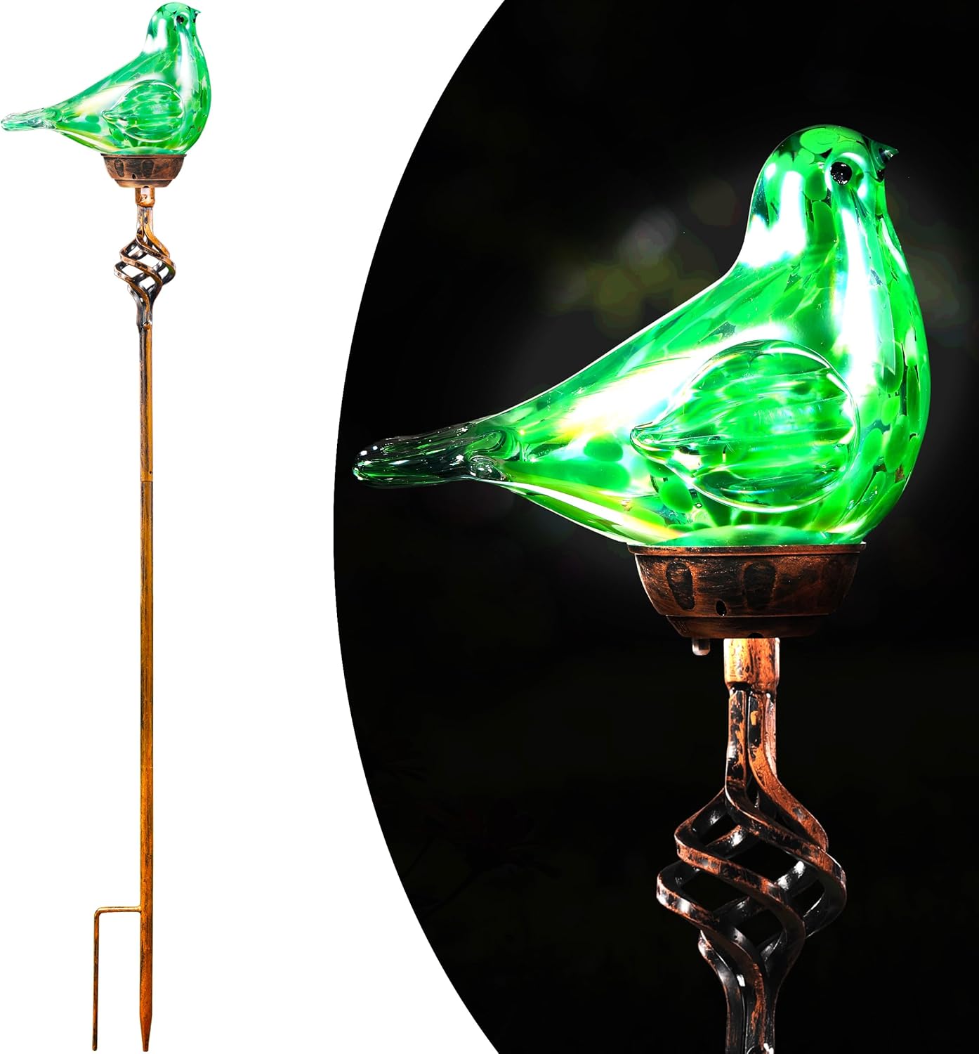 Amazon.com: Naboher Decorative Solar Lights Outdoor Solar Bird Stake ...