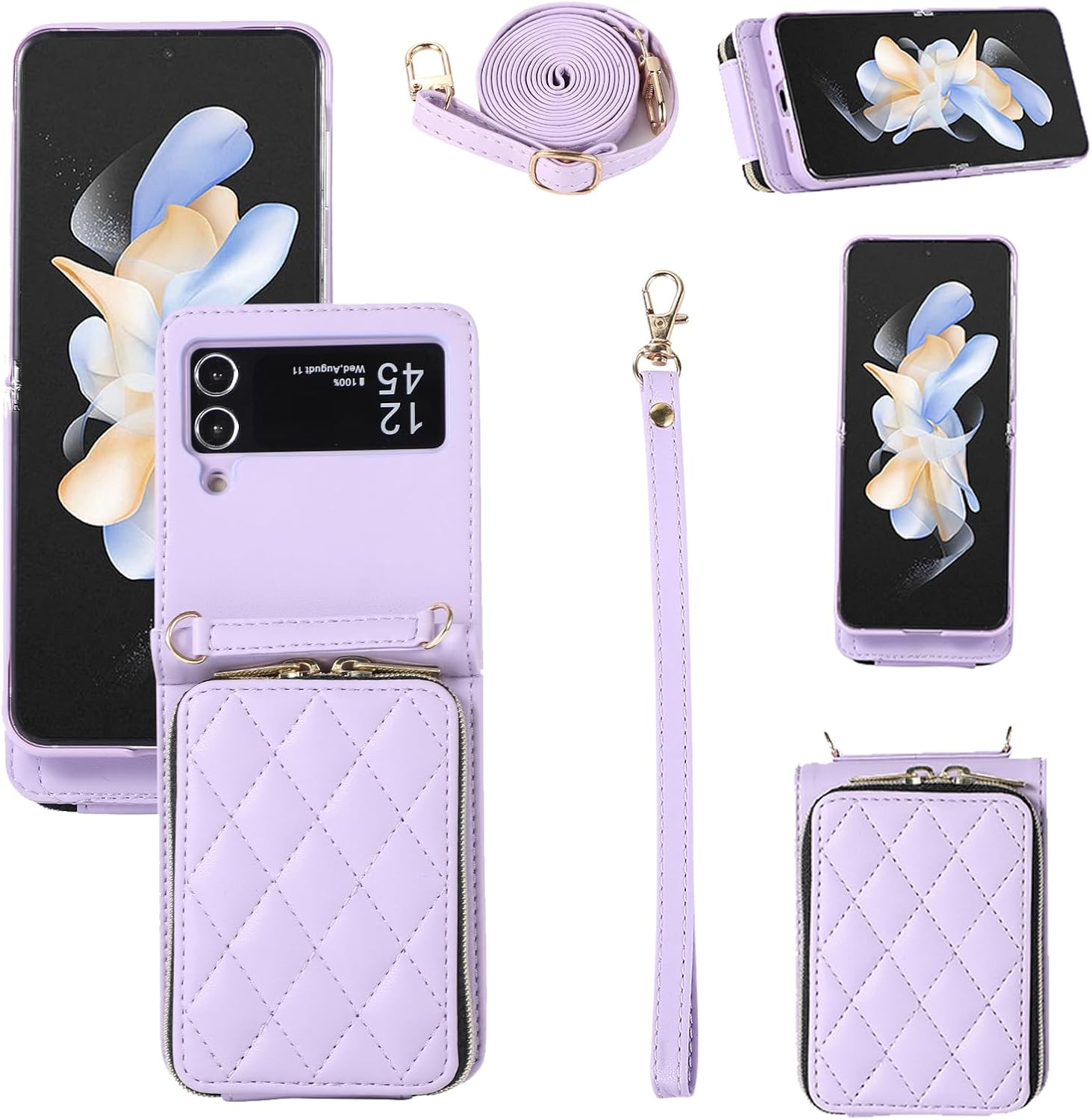 Amazon.com: Furiet Wallet Case for Samsung Galaxy Z Flip 3 5G 2021 with ...