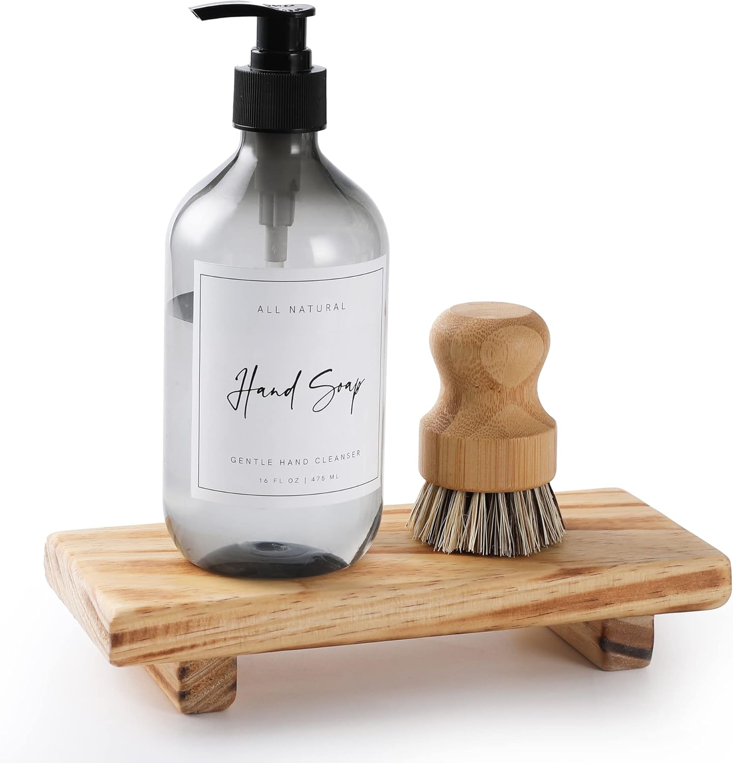 Amazon.com: Wood Pedestal Soap Stand, Farmhouse Wood Riser, Soap Dish ...