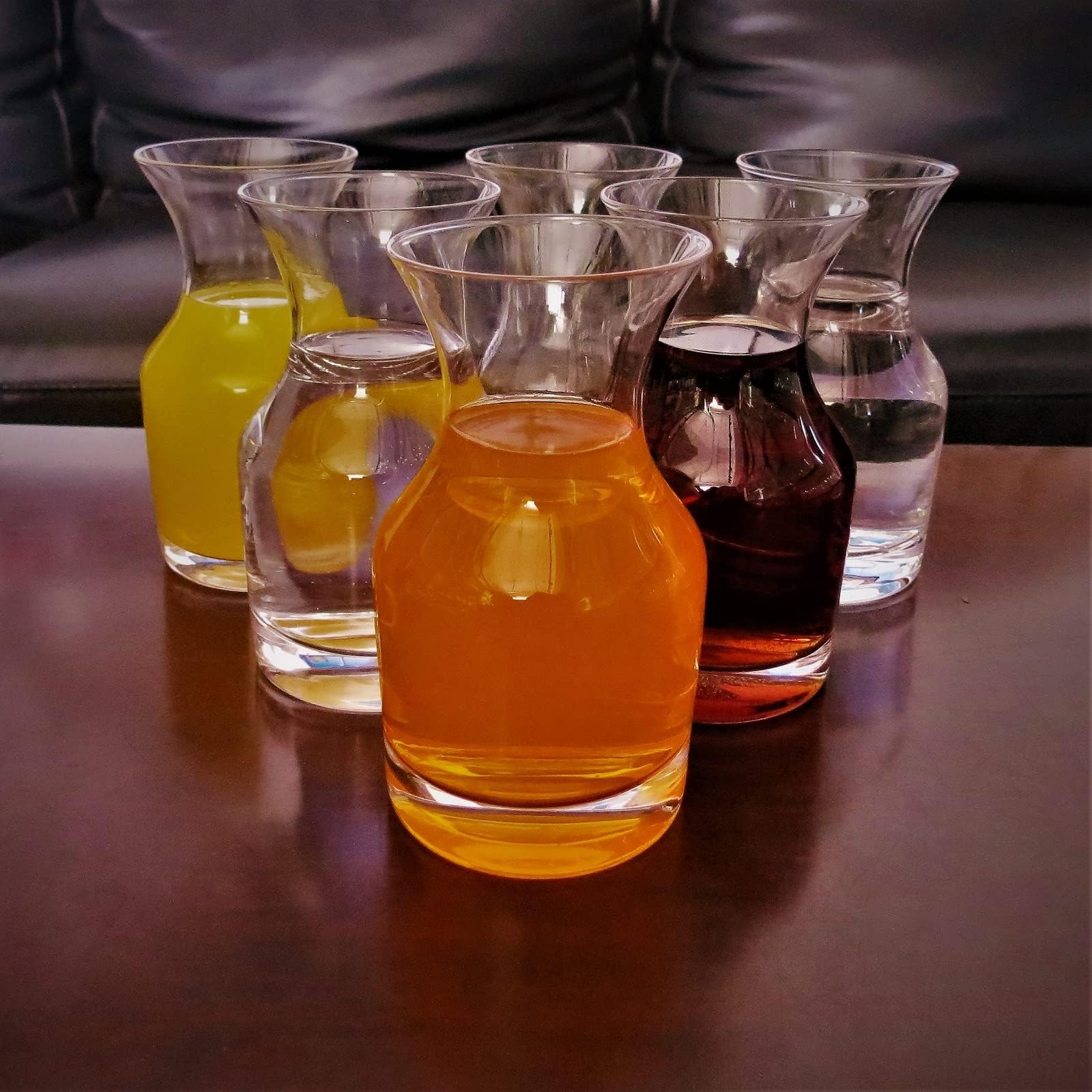 Amazon.com: Single Serving Glass Wine Carafe 6.5 oz - Mini Decanters ...