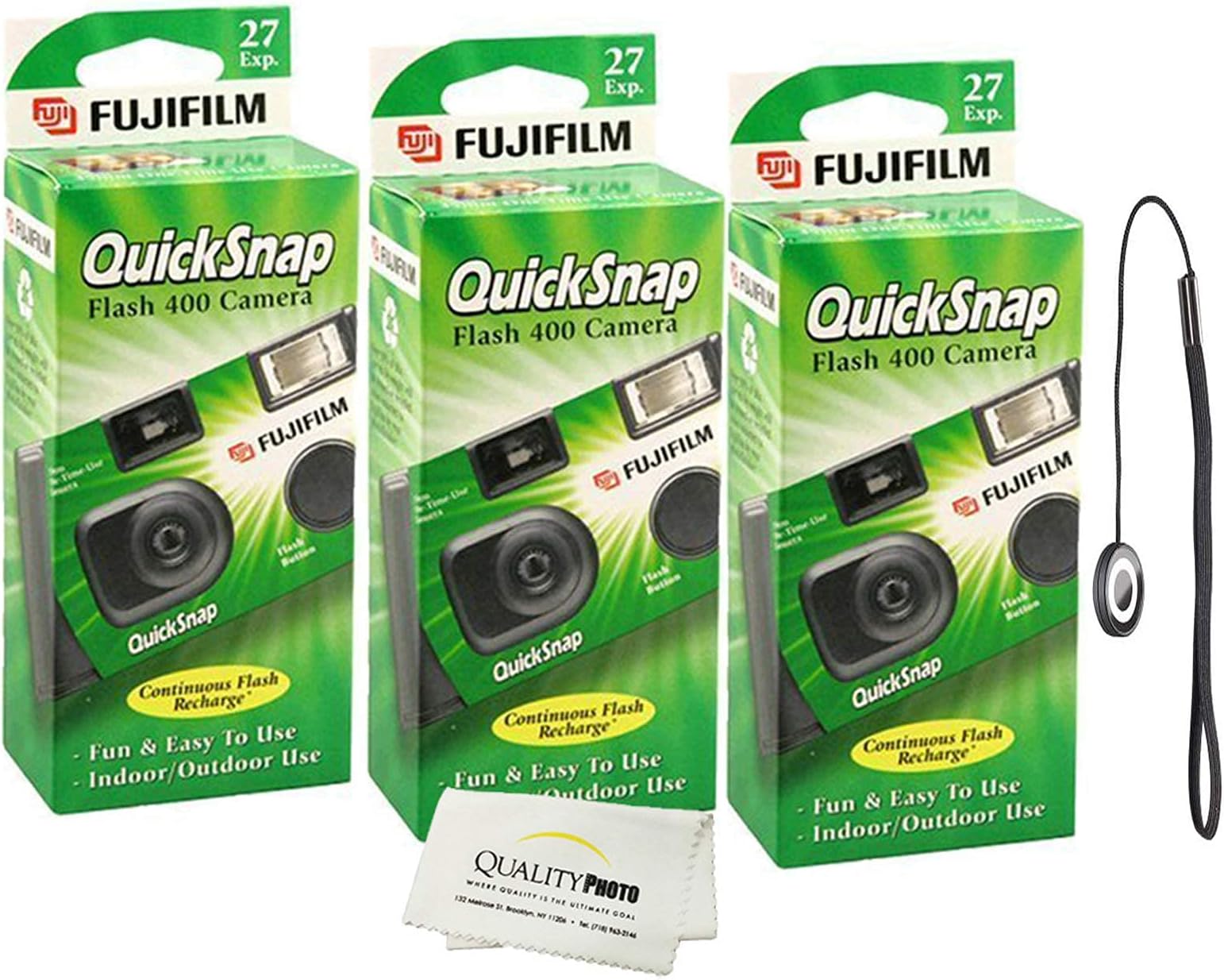 Amazon.com : Fujifilm QuickSnap Flash 400 Disposable 35mm Camera ...