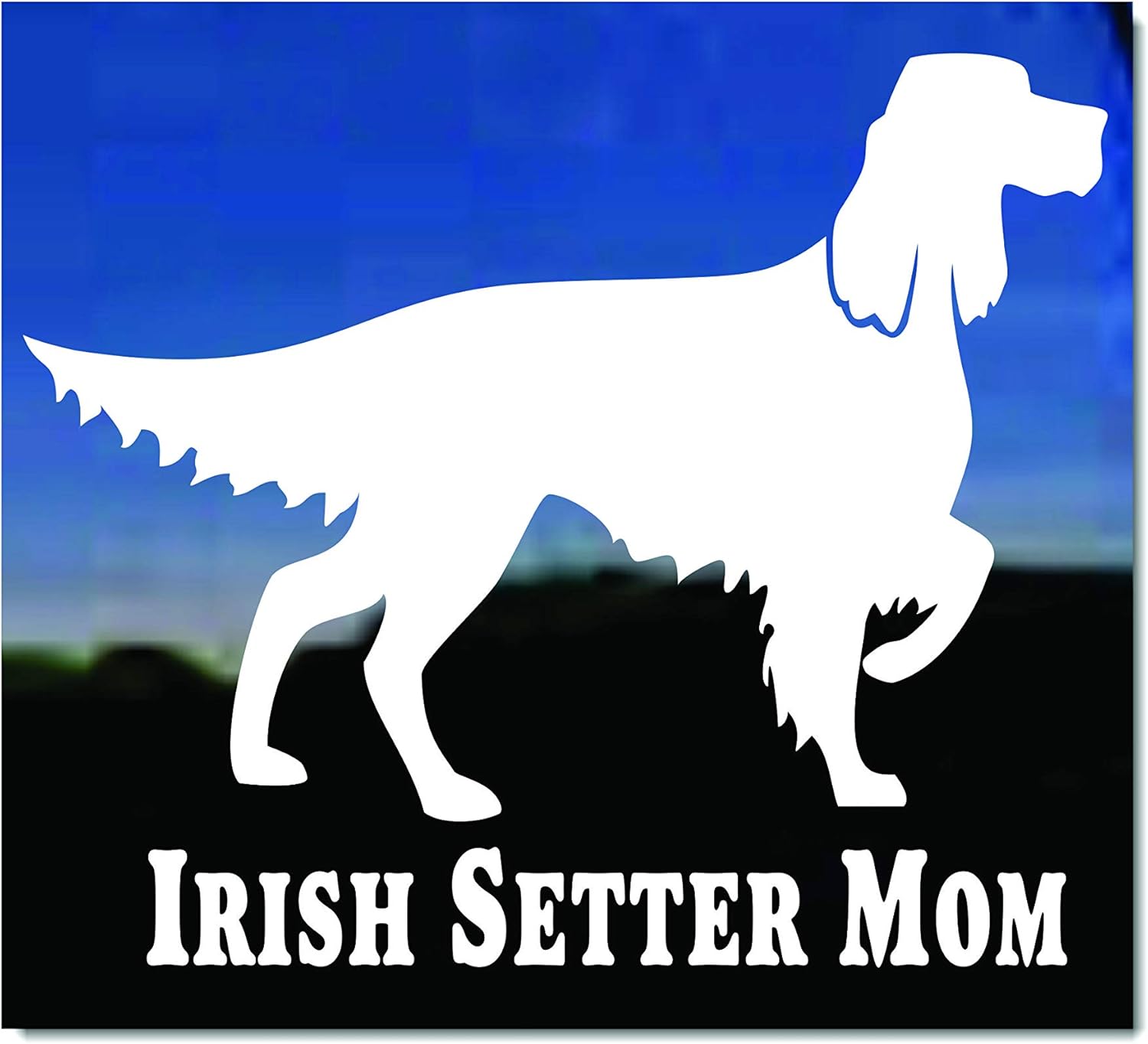 Amazon.com: Irish Setter Mom ~ Irish Setter Vinyl Window Auto Decal ...