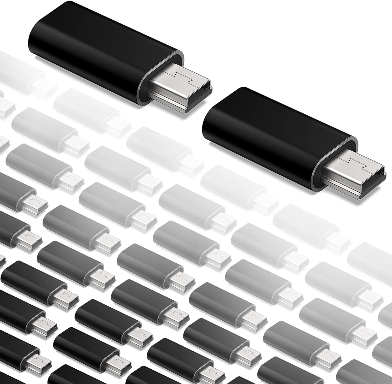 Amazon.com: USB C Adapter 20 Pack - Type C Female to Mini USB Male ...