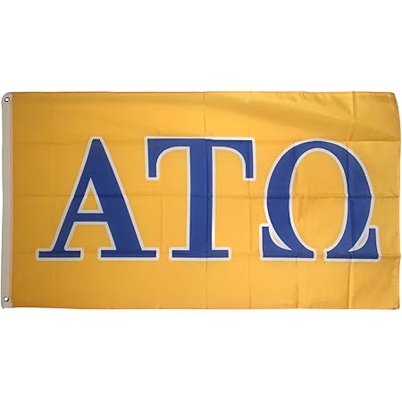 Amazon.com : Alpha Tau Omega USA Letter Fraternity Flag Greek Banner ...