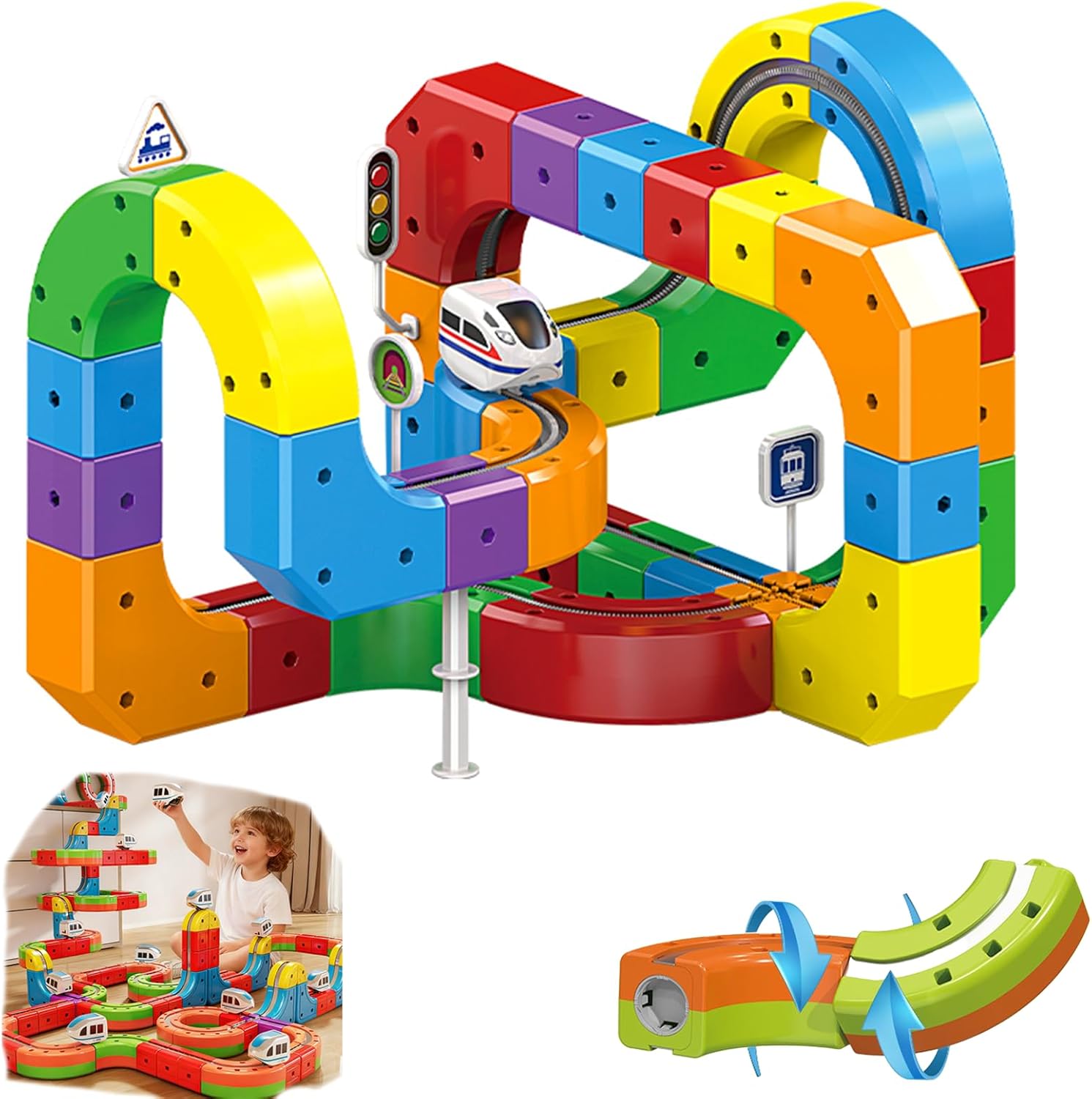 3D Infinity Track,2026 Upgraded 3D Infinity Train Routes with Click ...