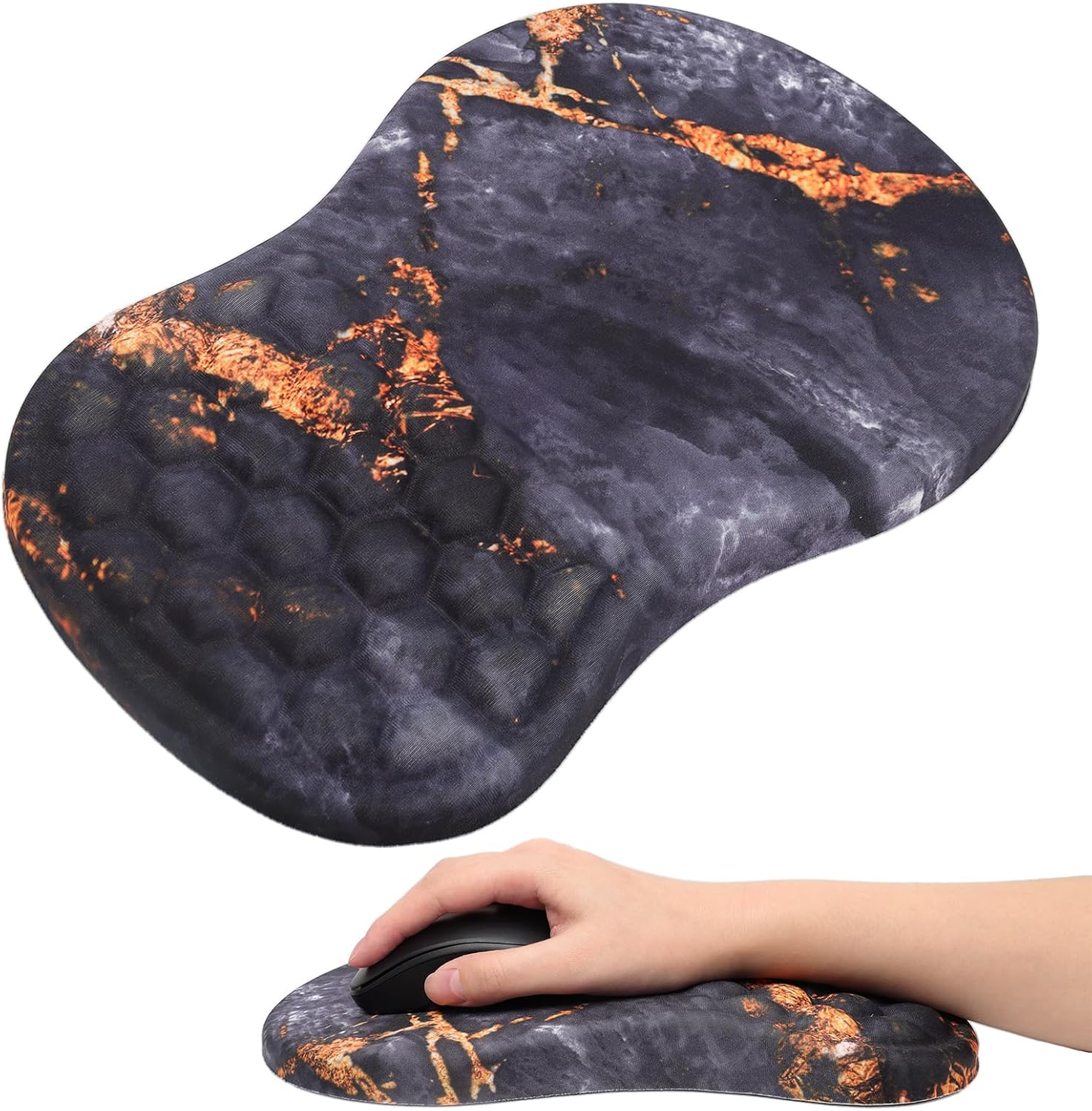 Fumwase Ergonomic Mouse Pad Wrist Support with Massage Design Mouse Pad ...