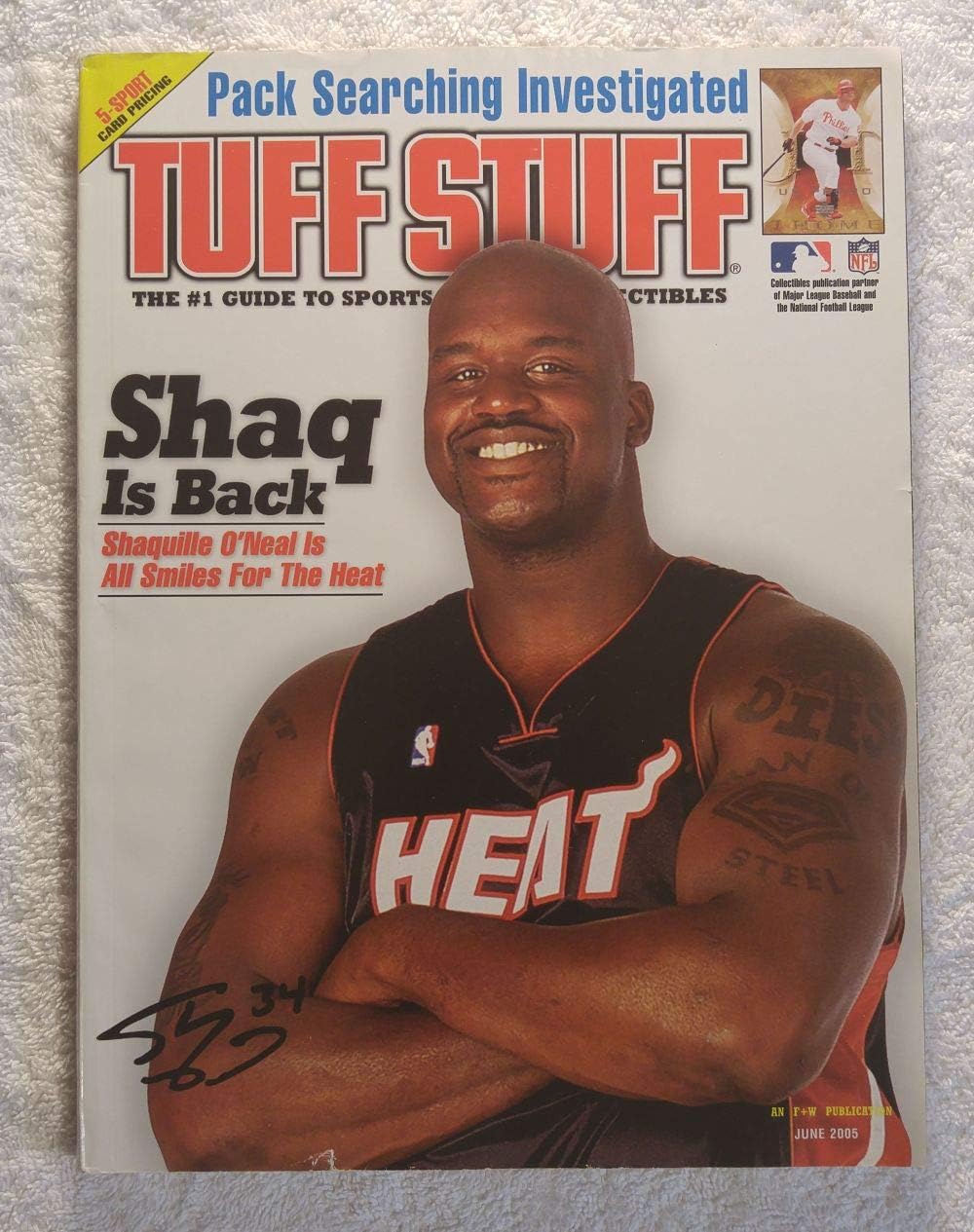 Amazon.com: Shaquille O'Neal - Miami Heat - Shaq is Back - Tuff Stuff ...