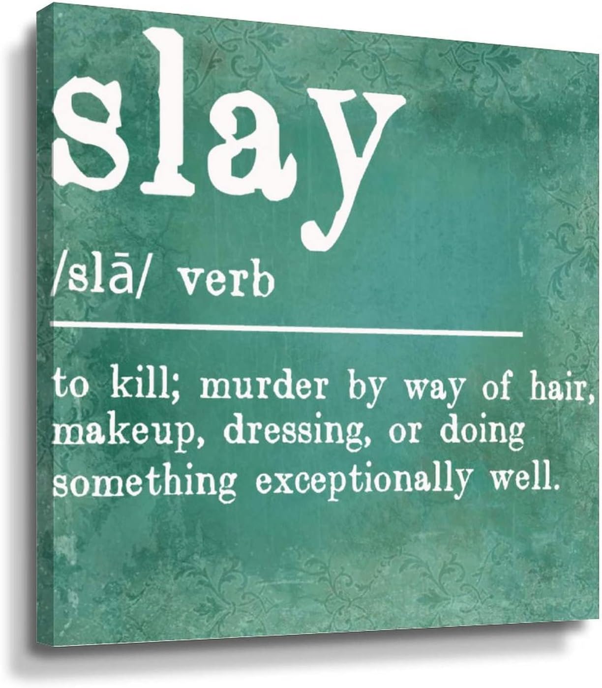 Amazon.com: Slay Definition Canvas Wall Art Dictionary Meaning Word Art ...