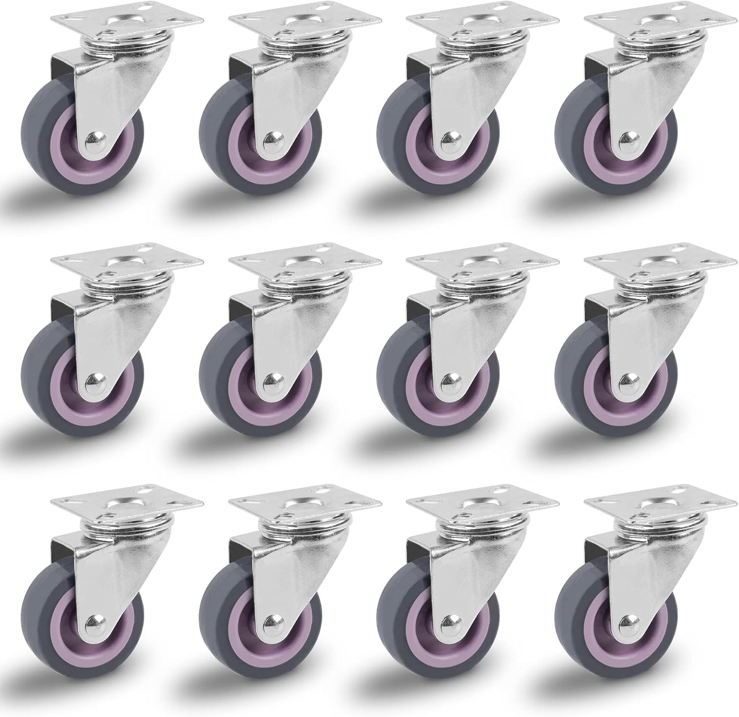 12pcs Transport Castors 50mm Furniture Castors Swivel Castors Set Beach ...