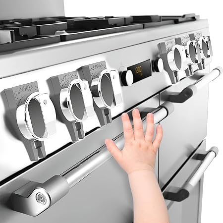 Amazon.com : 6 Pack Clear Stove Knob Safety Covers - Protect Little ...