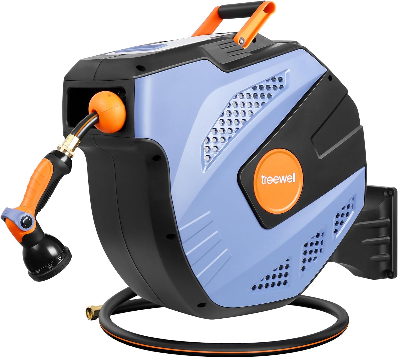 Amazon.com : IDEALHOUSE Garden Hose Reel, 1/2 in x 100 ft Wall Mounted ...