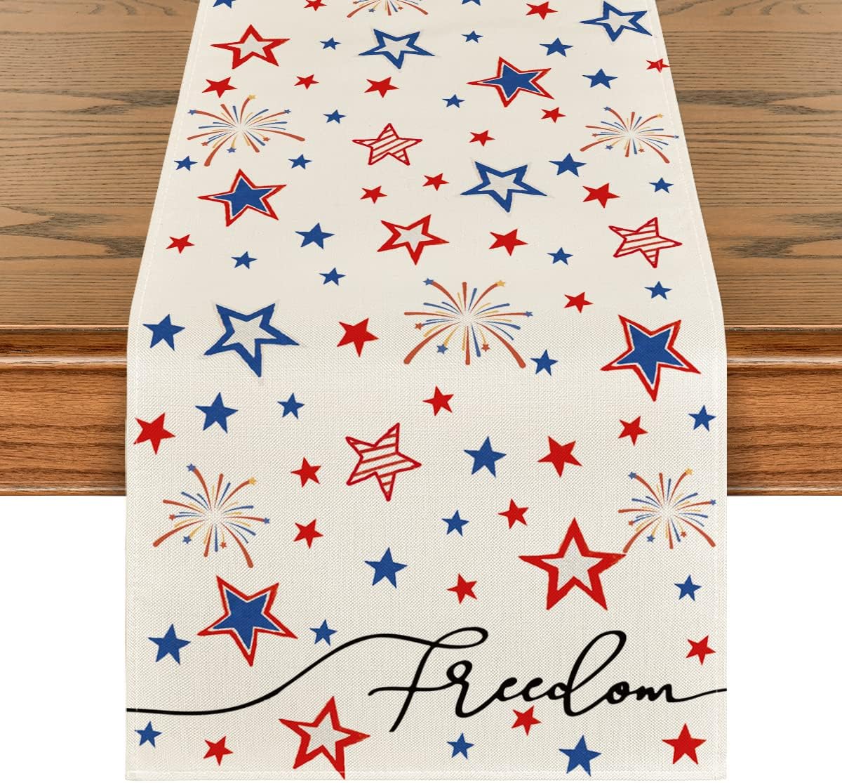 Amazon.com: Artoid Mode Patriotic Freedom Stars 4th of July Table ...