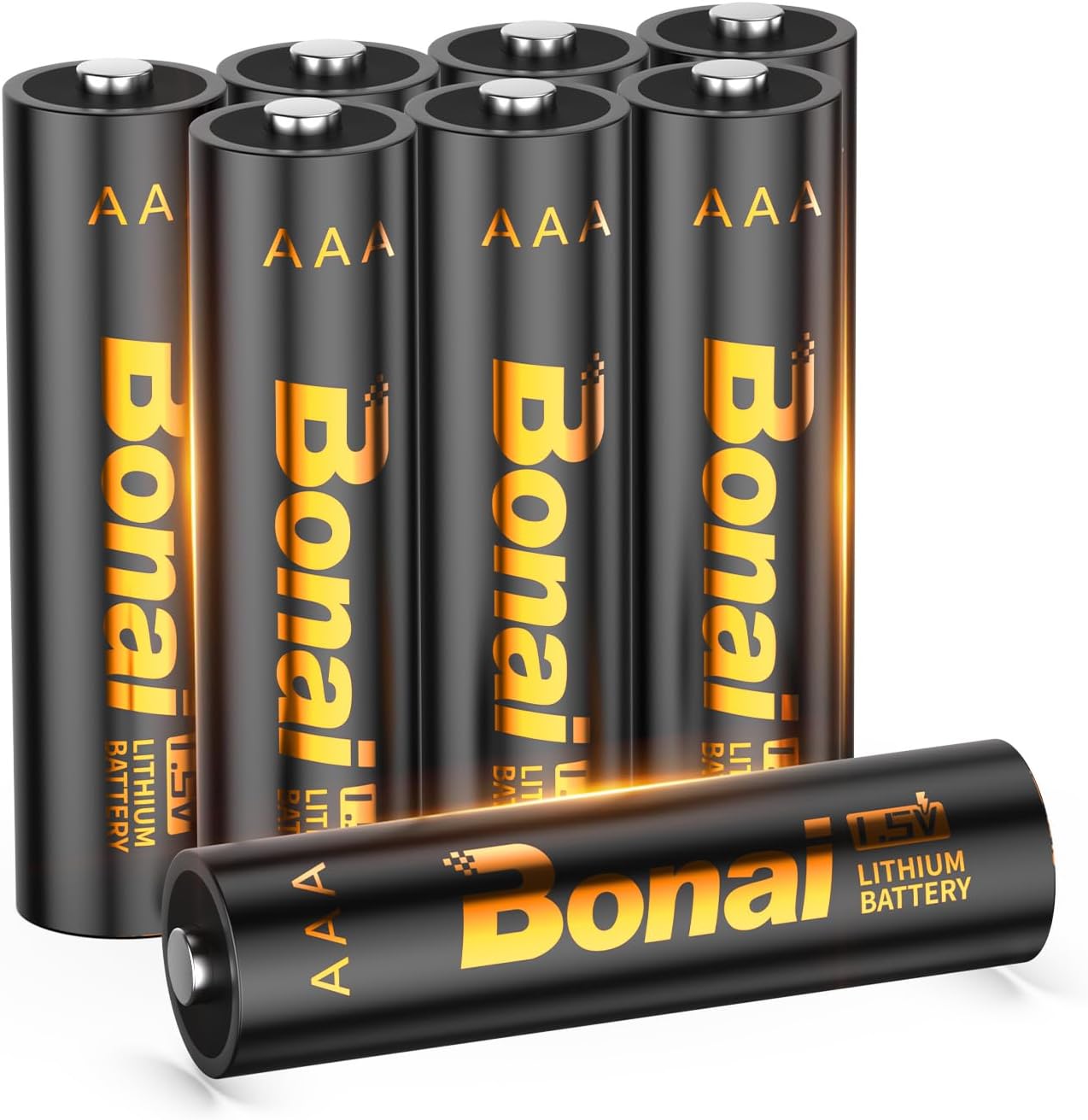 Amazon.com: BONAI AAA Lithium Batteries, 8 Count 1.5V High Capacity ...