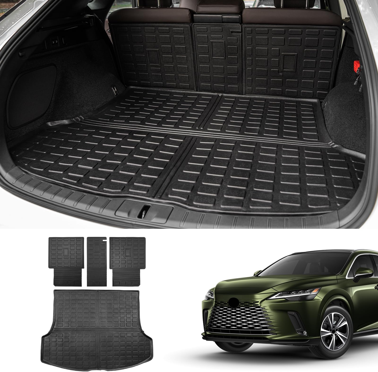 Amazon.com: Black All Weather Rear Cargo MAT 2023-2024 RX350 Models ...