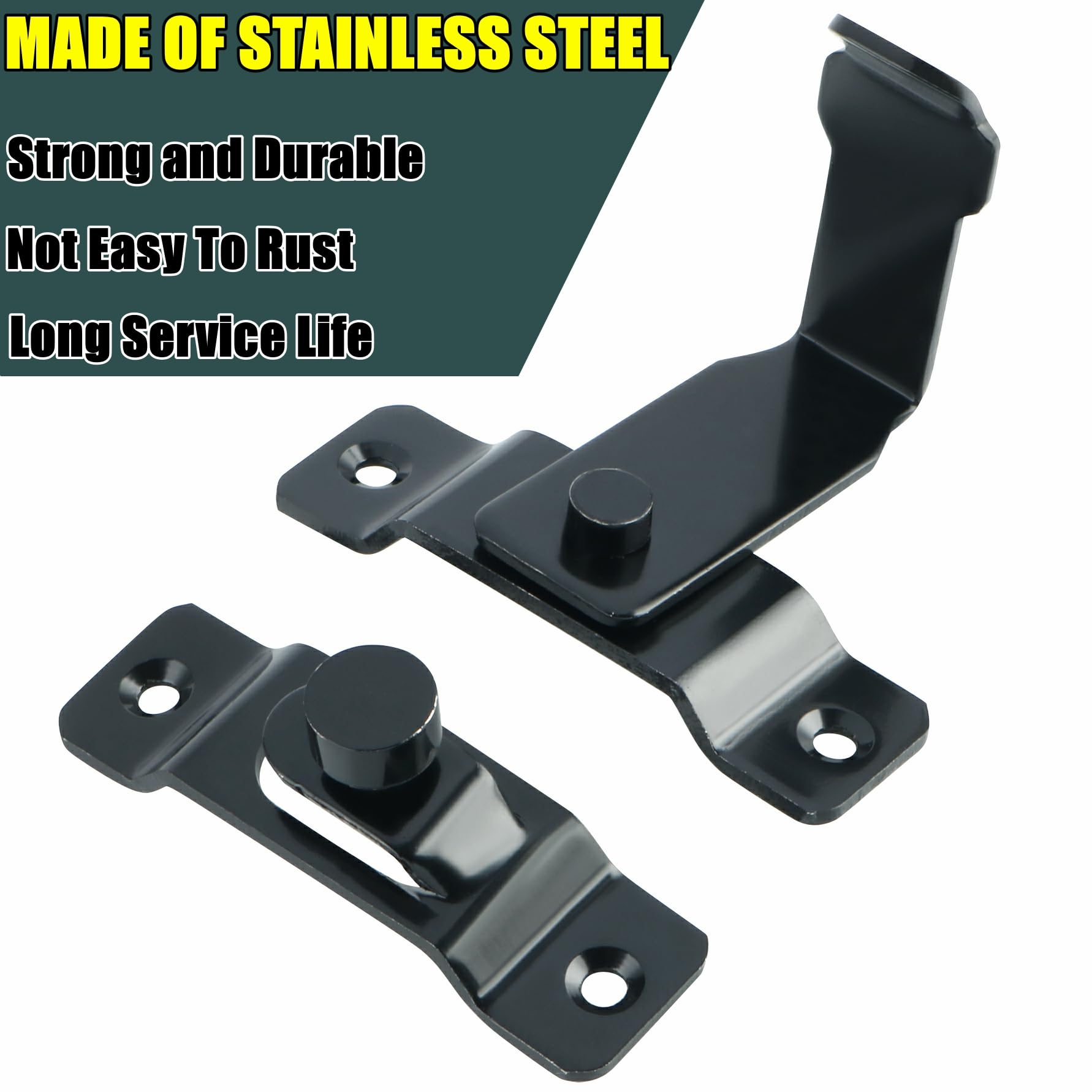 Snapklik.com : Door Catch Latch Lock,Right Angle Gate Latches Bolt Flip ...