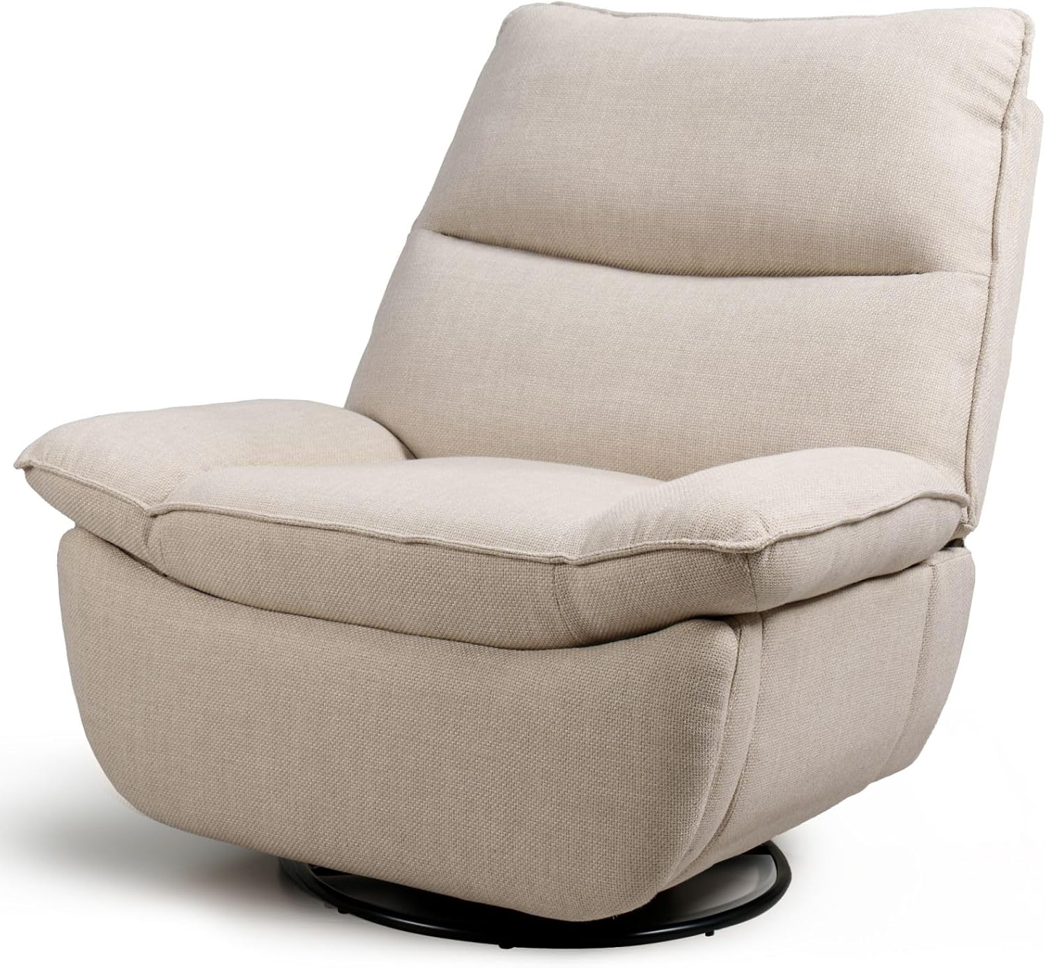 FLEXISPOT 360° Single Swivel Rocker Recliner Chair, Fabric Cuddle ...