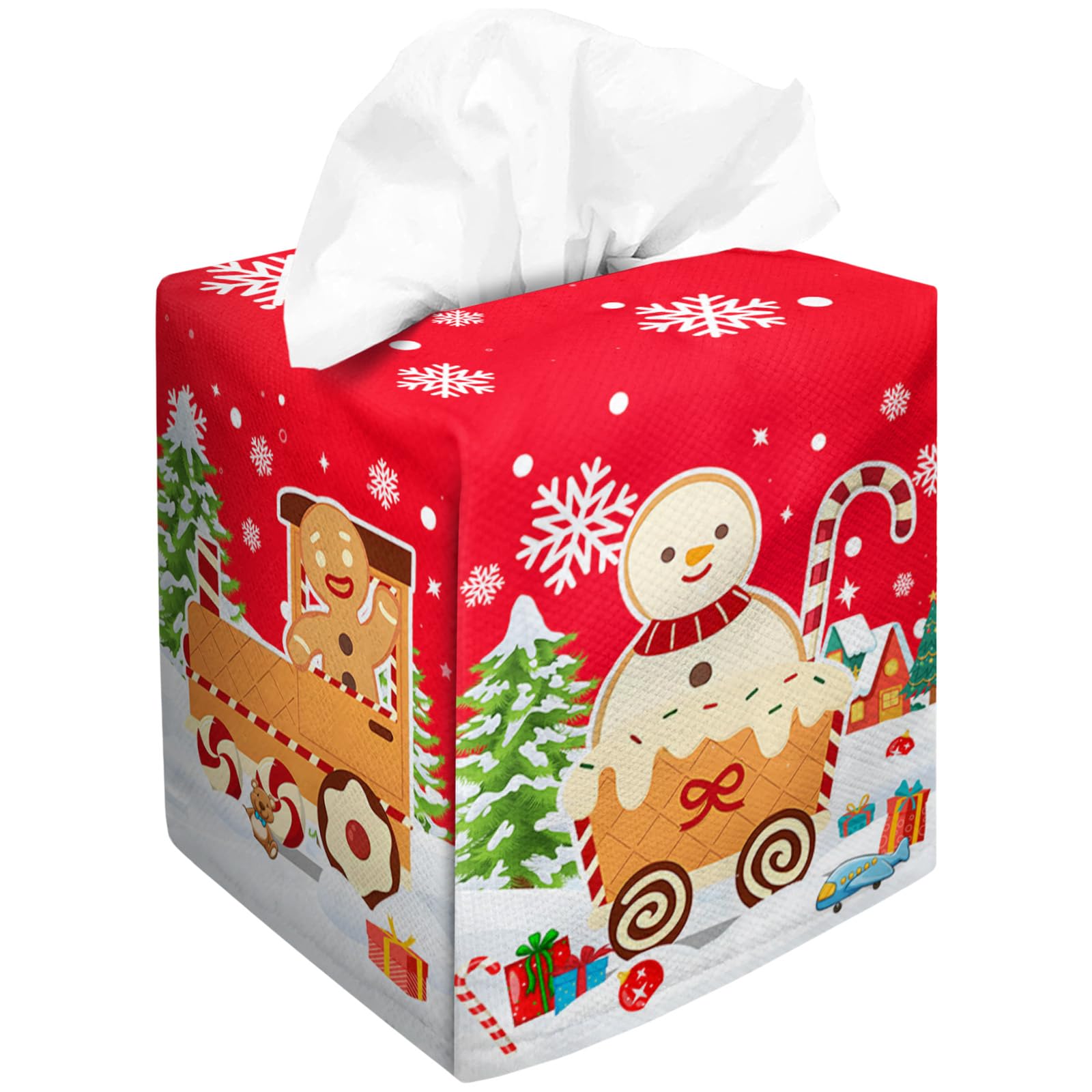 Amazon.com: IRADA Tissue Box Cover Square Velvet Decorative Tissue Box ...