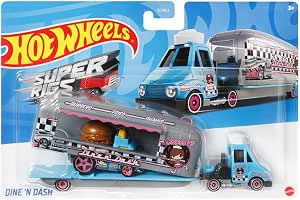 Amazon.com: Hot Wheels Super Rigs Dine 'n Dash, Buns of Steel : Toys ...