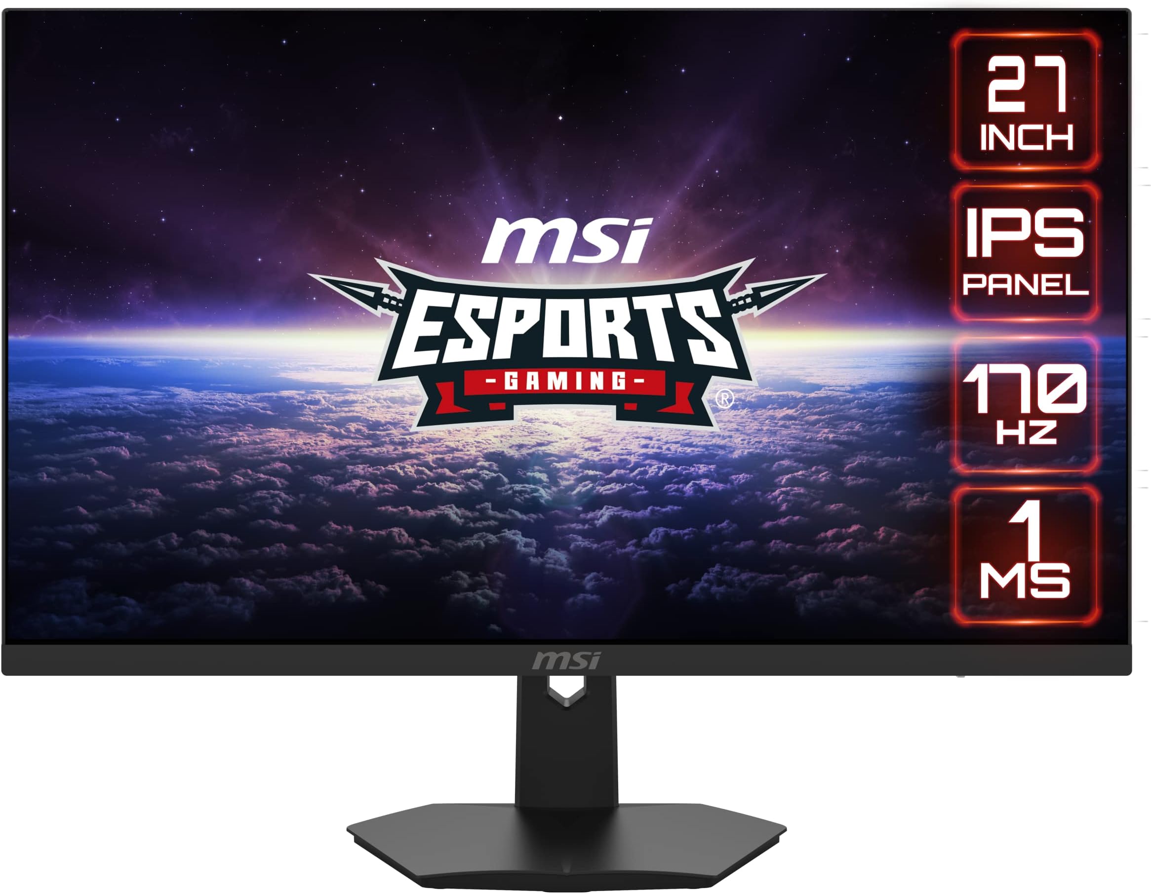 Amazon.com: MSI G271, 27" Gaming Monitor, 1920 x 1080 (FHD), IPS, 1ms ...