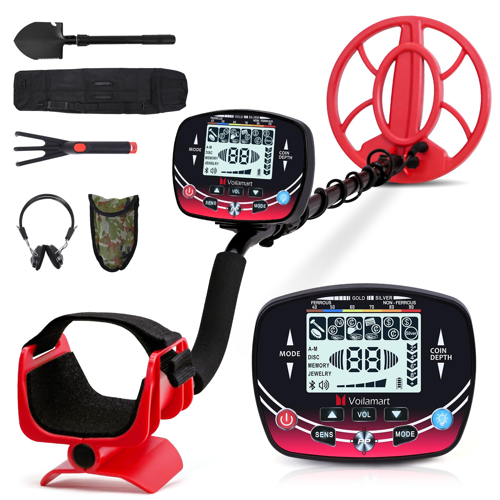 Amazon.com : Voilamart Metal Detector for Adults Professional ...