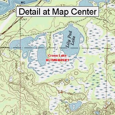 Amazon.com : USGS Topographic Quadrangle Map - Cross Lake, Minnesota ...