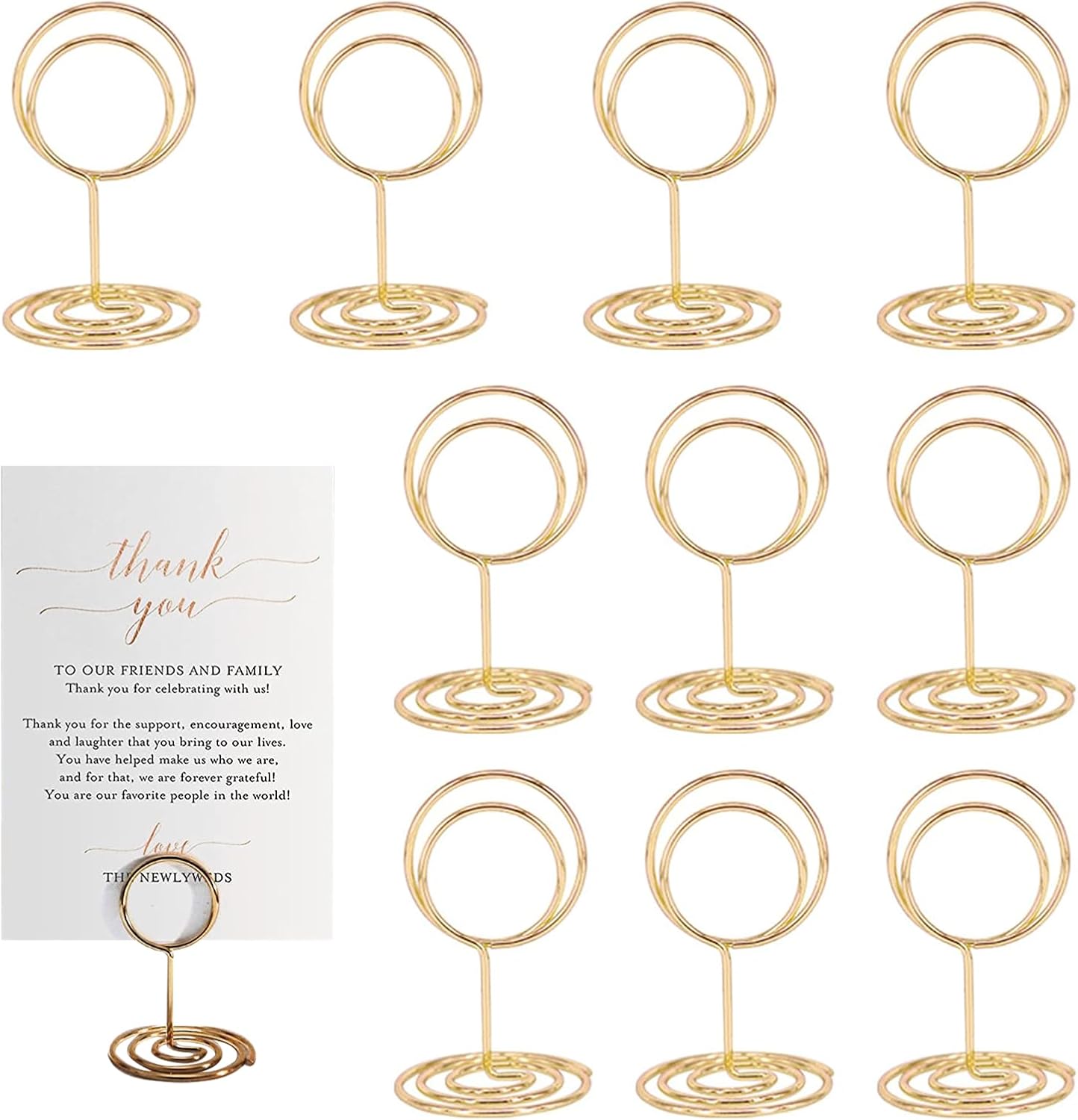 10Pcs Multifunction Table Number Holders Reusable Place Card Holders ...