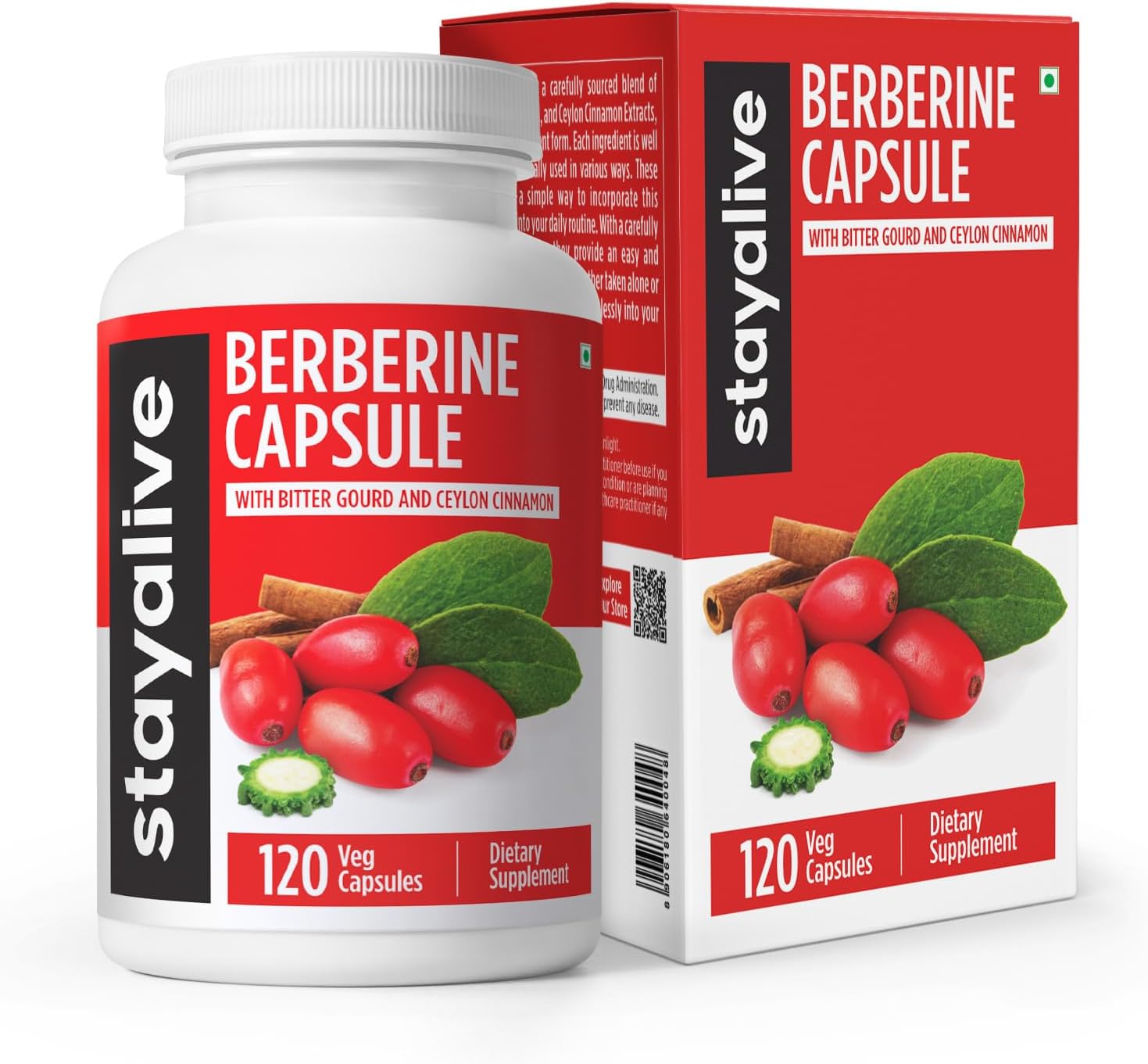 Amazon.com: STAY ALIVE Premium Berberine with Ceylon Cinnamon, 3-in-1 ...