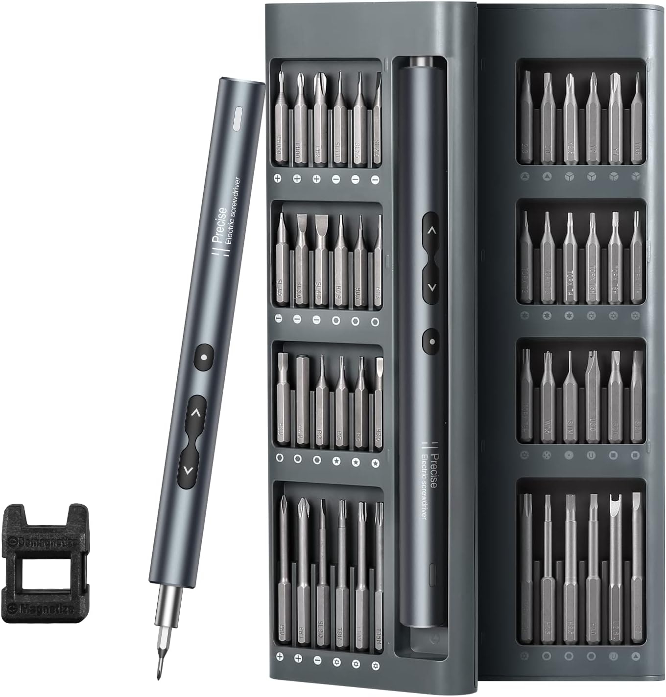 Ankilo Upgrade Mini Elektro-Schraubendreher, 51 in 1 Präzisions Power Schraubendreher Set mit 48 ...