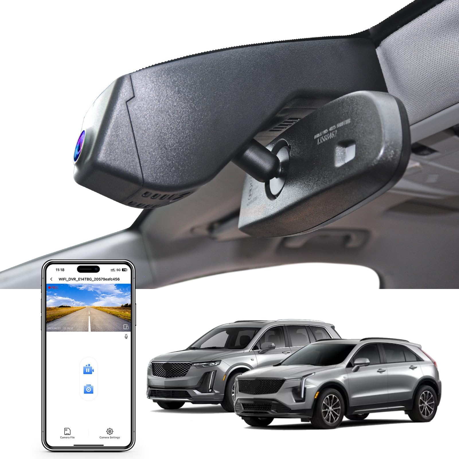 Amazon.com: Mangoal 4K Dash Cam Custom fit for Cadillac Gen5 Escalade ...