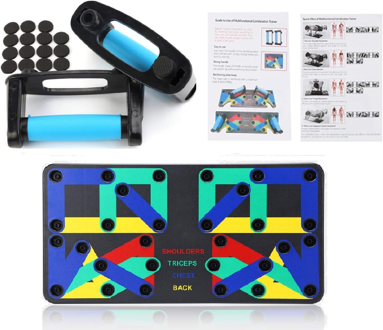 Buy ODDISH way to fitness Push Up Board System - 15 in 1 Body Building ...