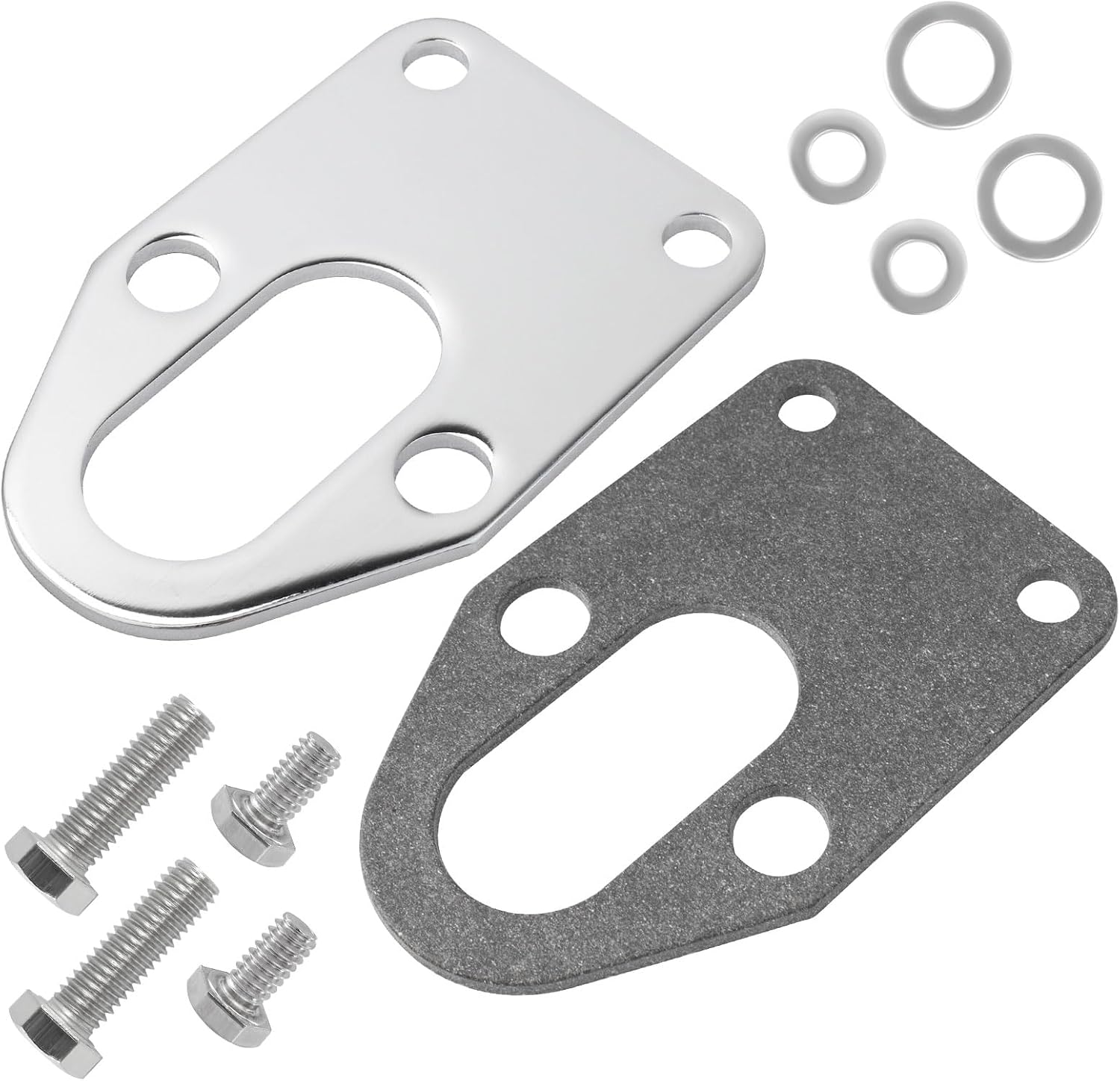42493 Fuel Pump Mounting Plate with Bolts Fits Chevy Small Block Engine ...