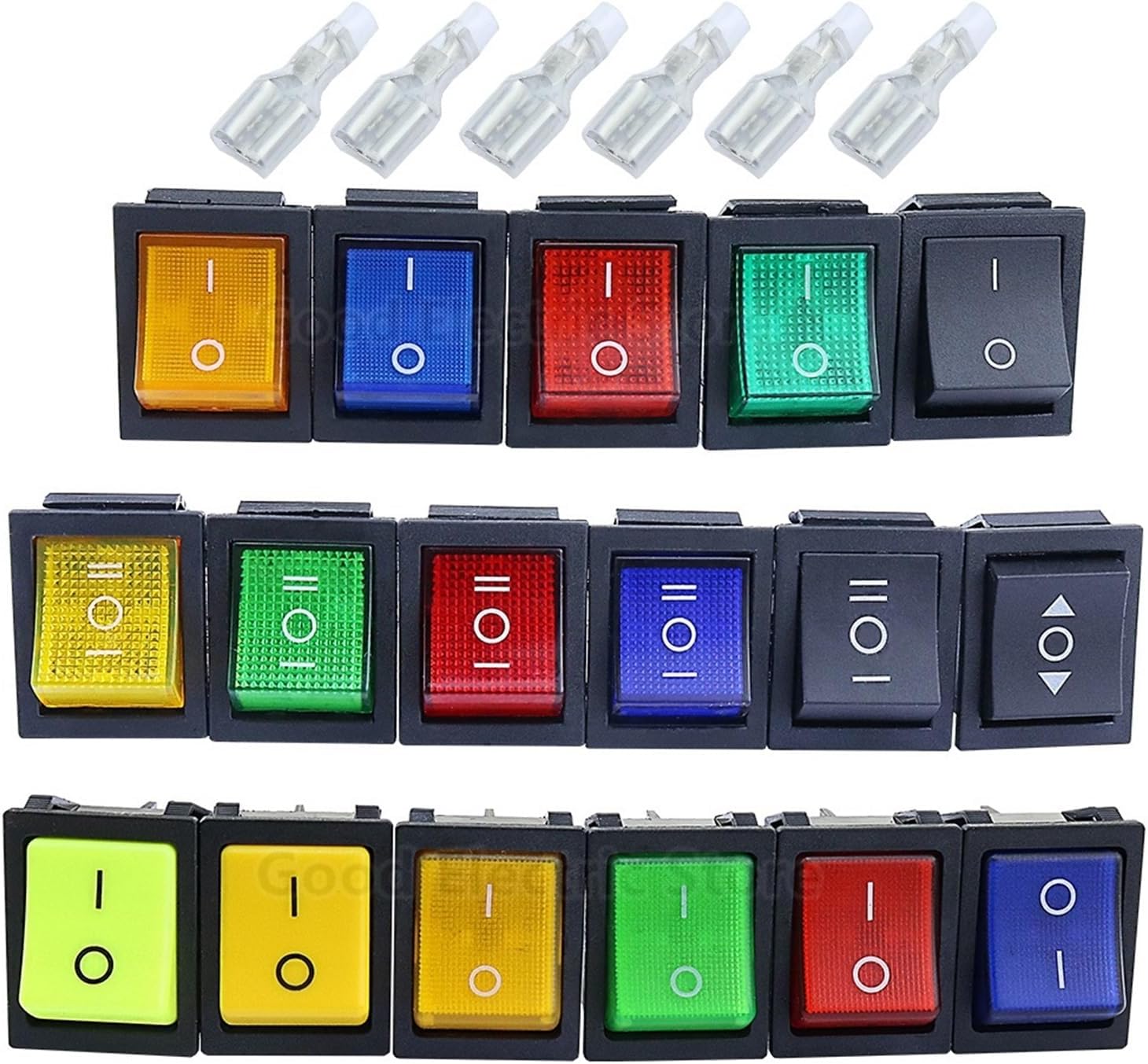 Amazon.com: VUBBJCRS 1pcs KCD4 Latching/Momentary Rocker Switch Power ...