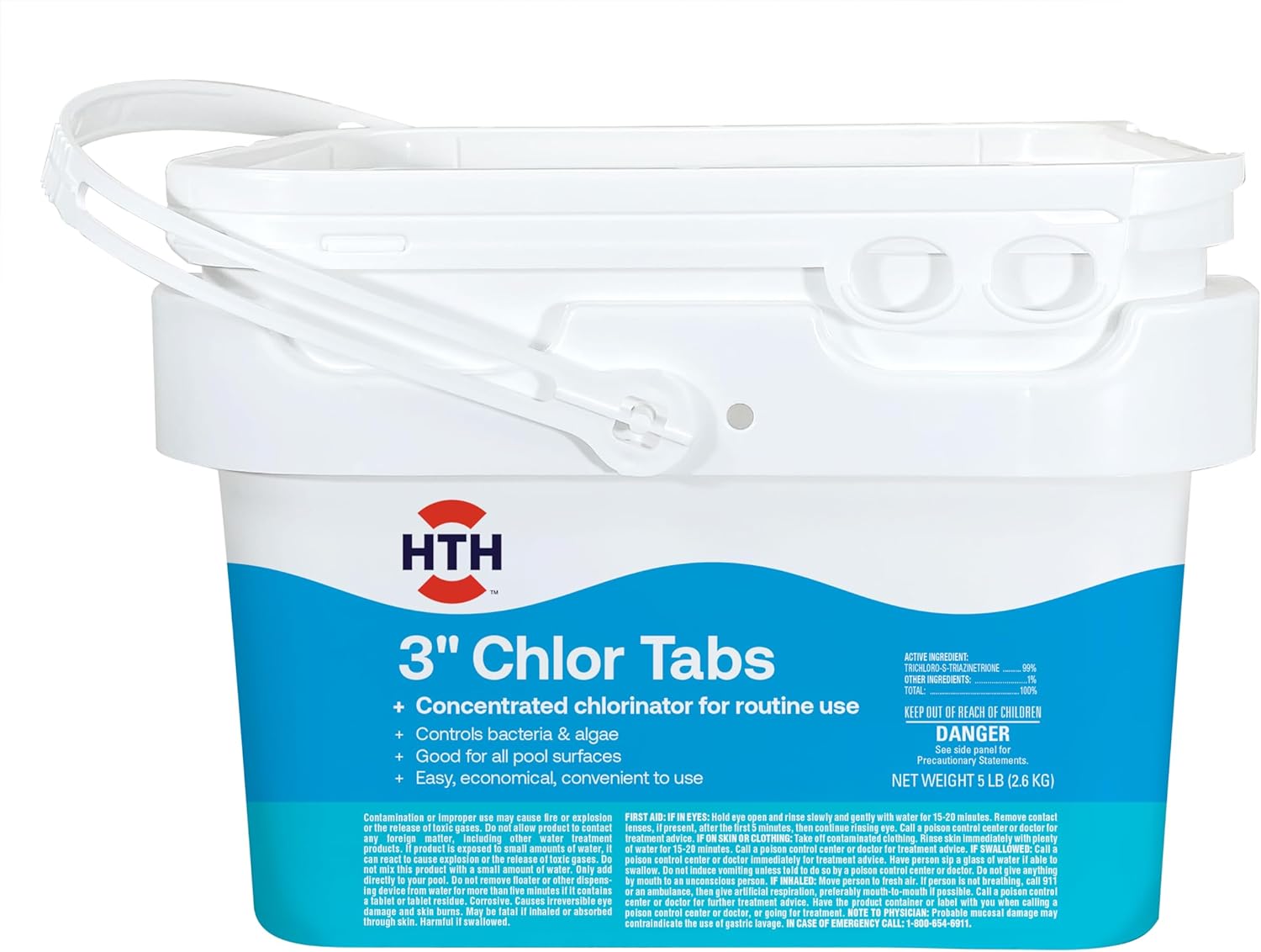 Amazon.com : HTH 42064 Swimming Pool Care 3" Chlorine Shock ...