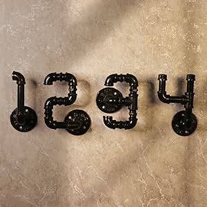 Amazon.com: Iron Pipe Alphabet Numerals & Letters, Water Pipe Wall ...