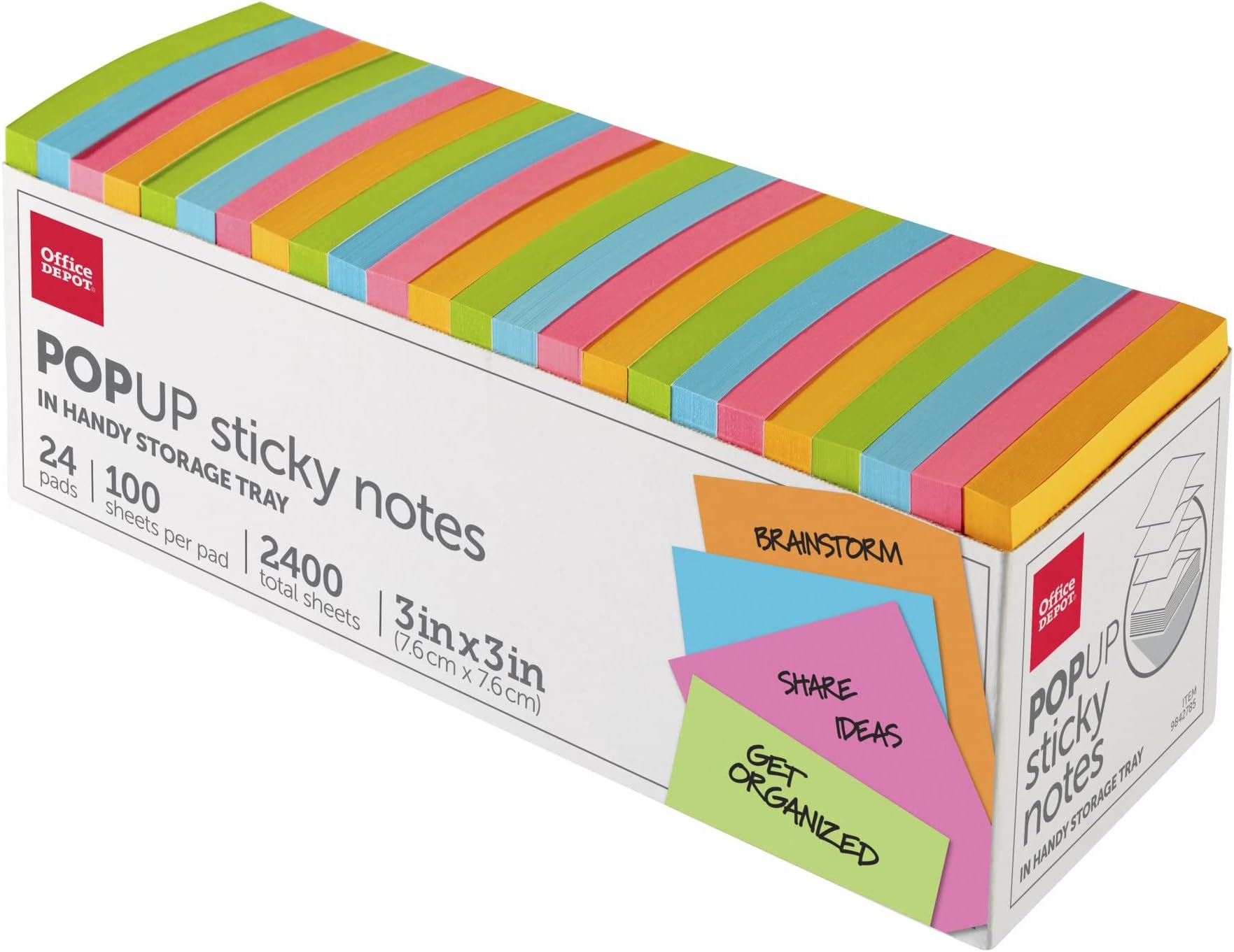 Amazon.com : Office Depot® Brand Pop Up Sticky Notes, With Storage Tray ...