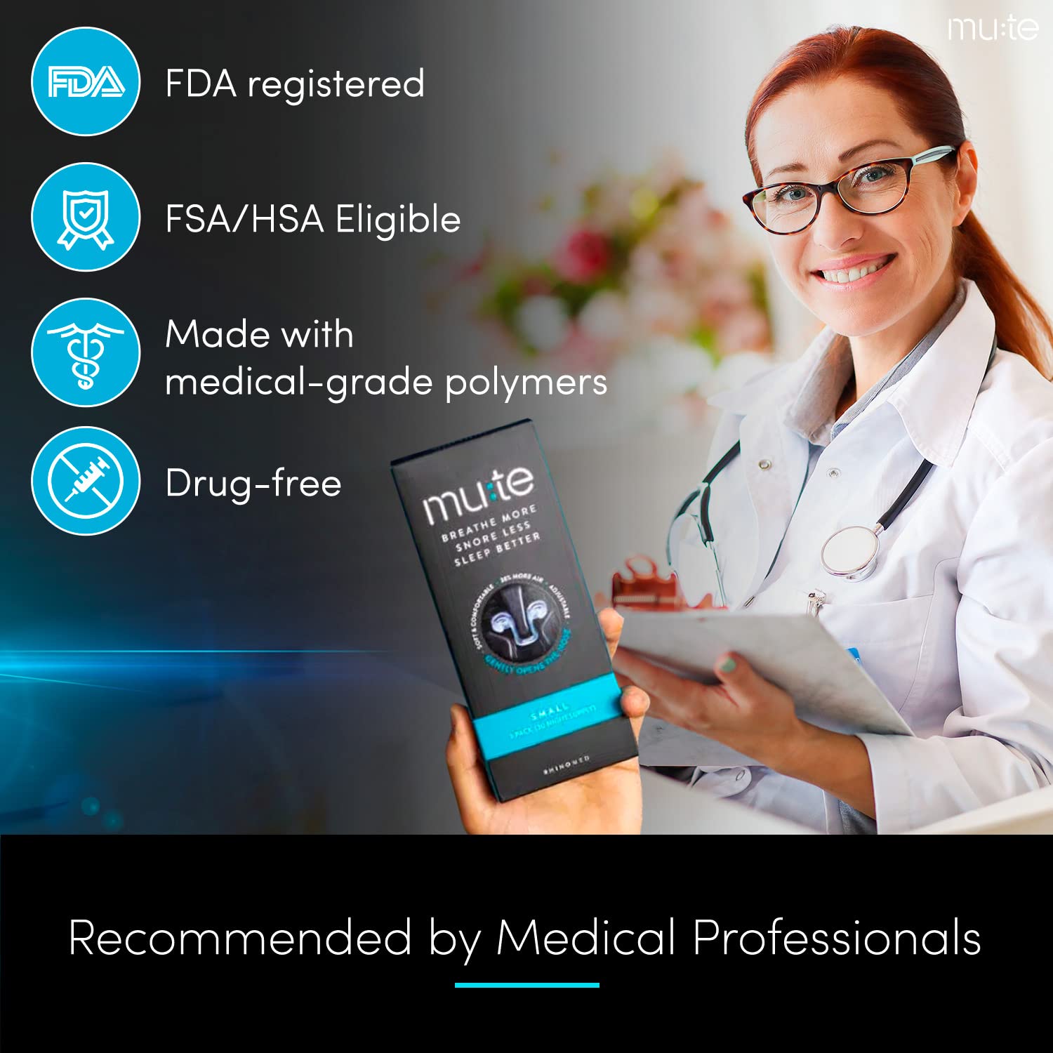 Snapklik.com : Rhinomed Mute Nasal Dilator For Snore Reduction - Anti ...