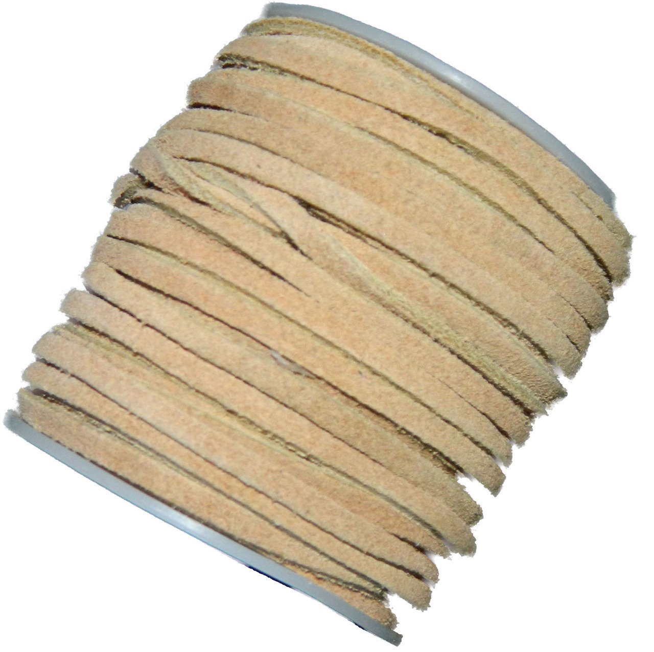 Amazon.com: Natural 4mm Flat Genuine Suede Lace Leather Cord 25 Yard ...