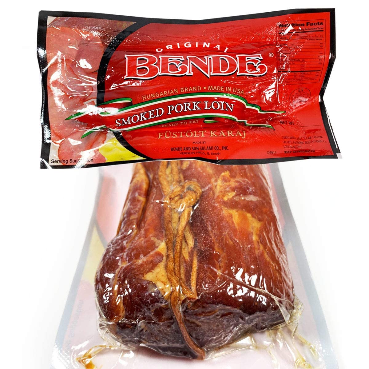 Amazon.com: Bende Hungarian Brand Smoked Boneless Pork Loin, "Fustolt ...