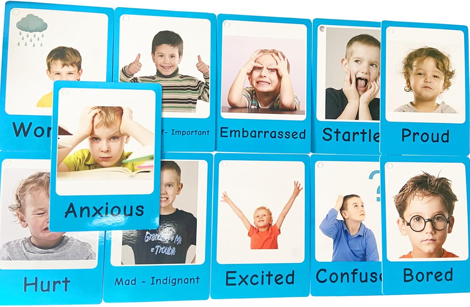 Feelings and Emotions Flashcards Social Skills for Chile | Ubuy