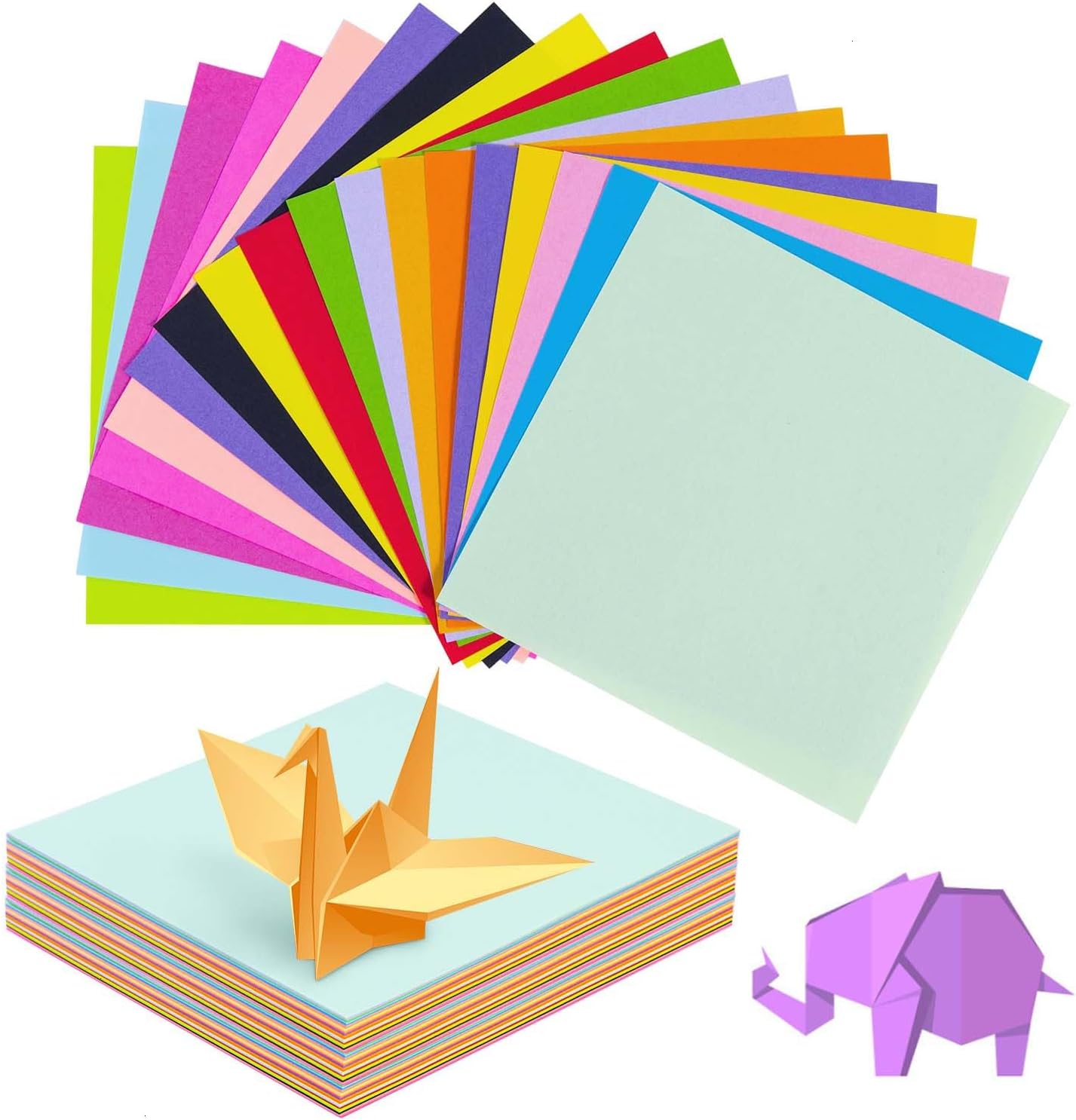 Amazon.com: SenseYo 400 Sheets Origami Paper Kit for Easy Fold Paper ...