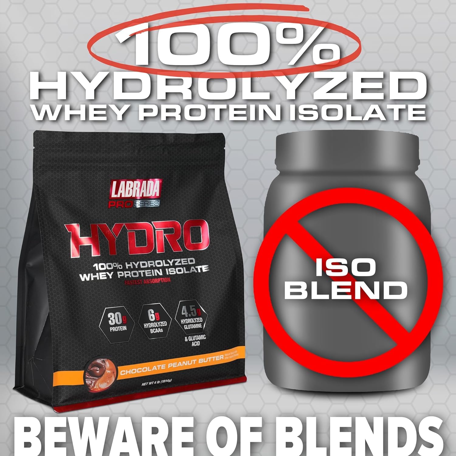 Snapklik.com : Labrada Hydro 100% Pure Hydrolyzed Whey Protein Isolate ...