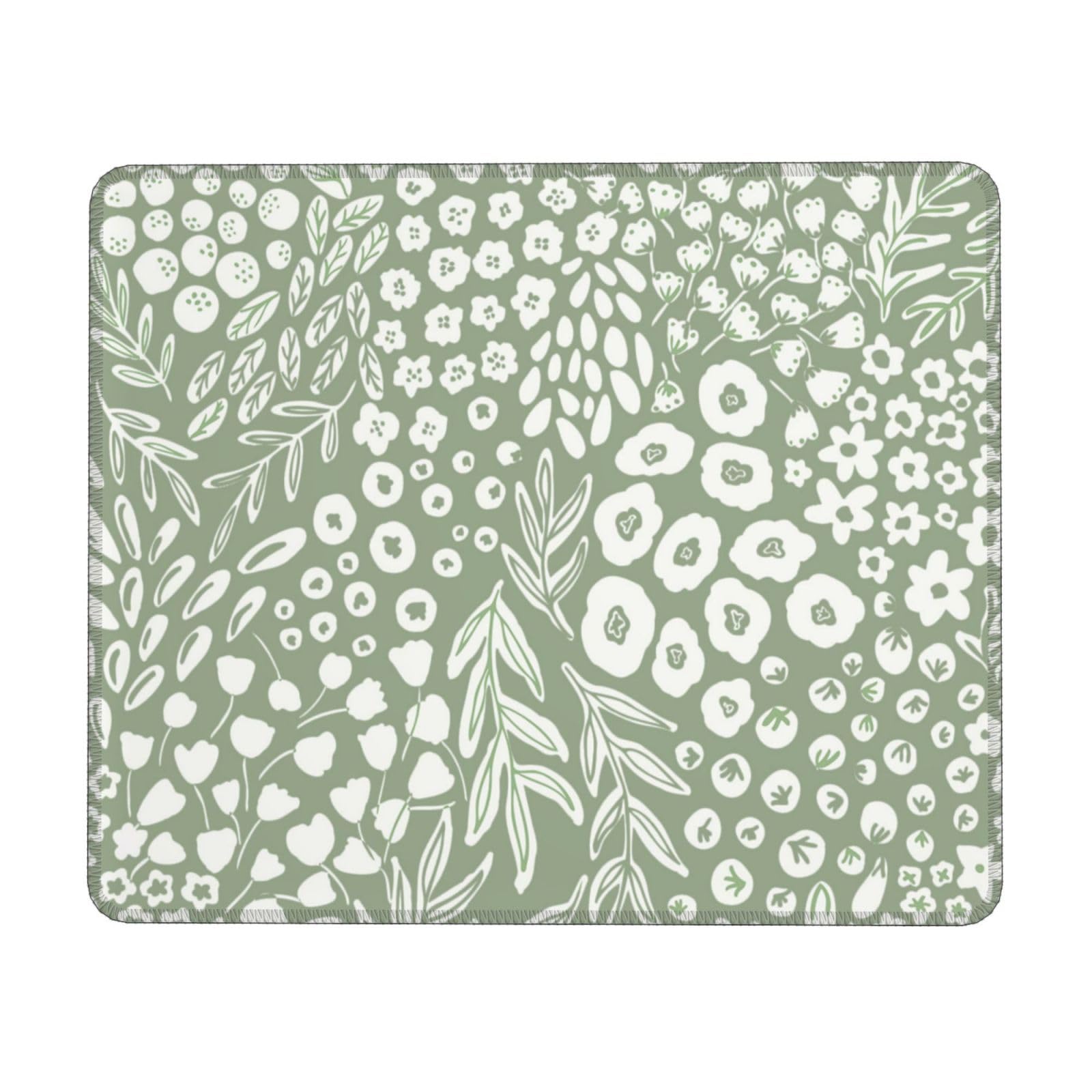 Amazon.com: Floral Mouse Pad,sage Green Mouse pad,Green Mouse pad ...